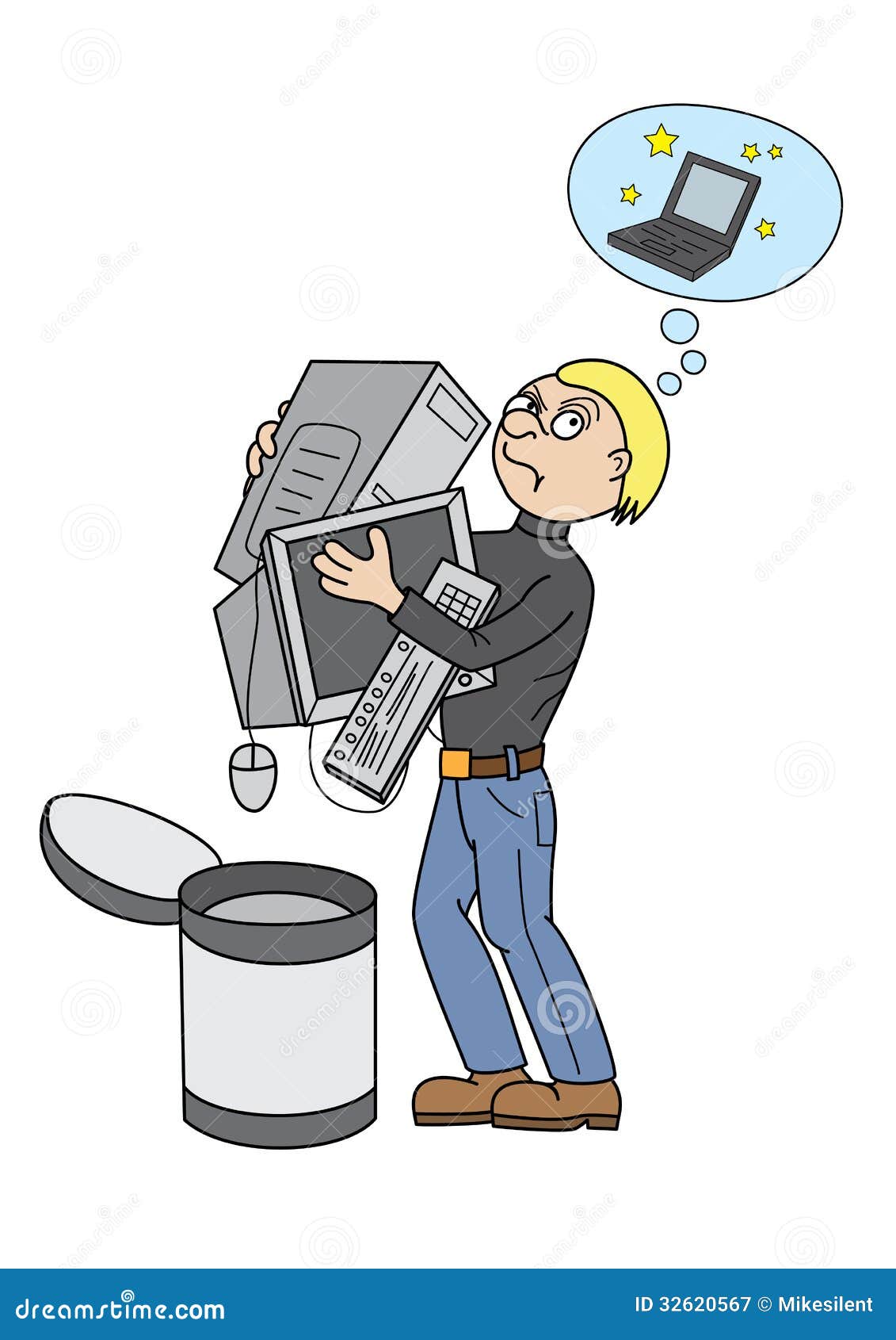 Dream about notebook stock vector. Illustration of business - 32620567