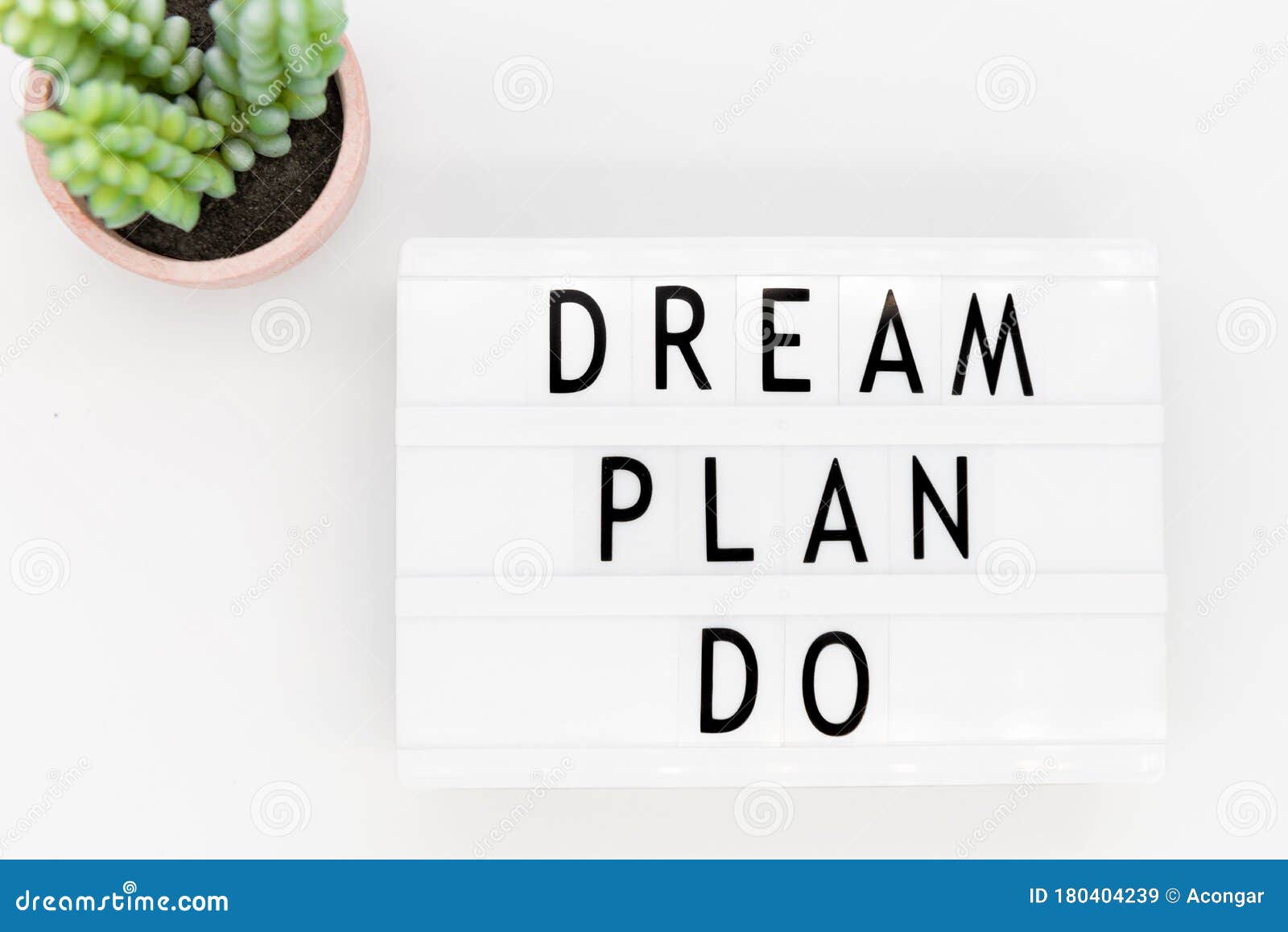Dream, Plan, Do Motivational Words Stock Image - Image of concept, idea ...