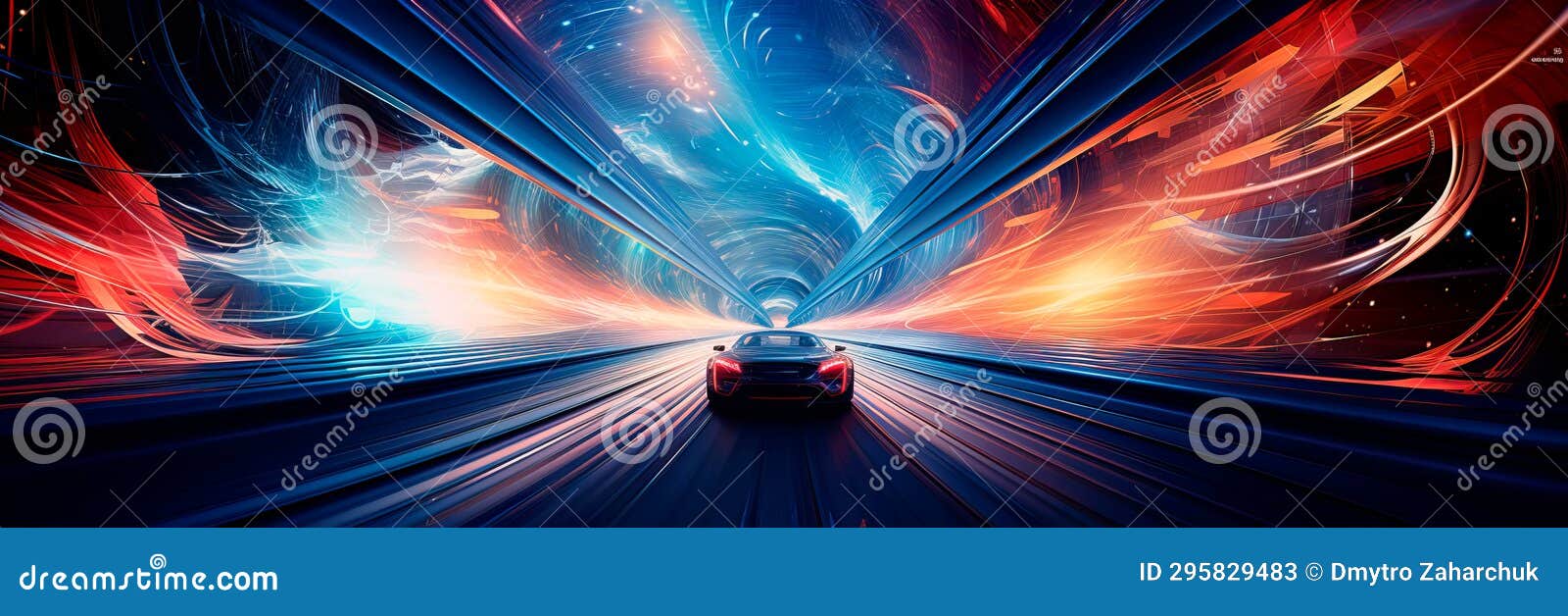 Dream Realms, a Driving Machine in the Realm of Time and Dreams Stock ...