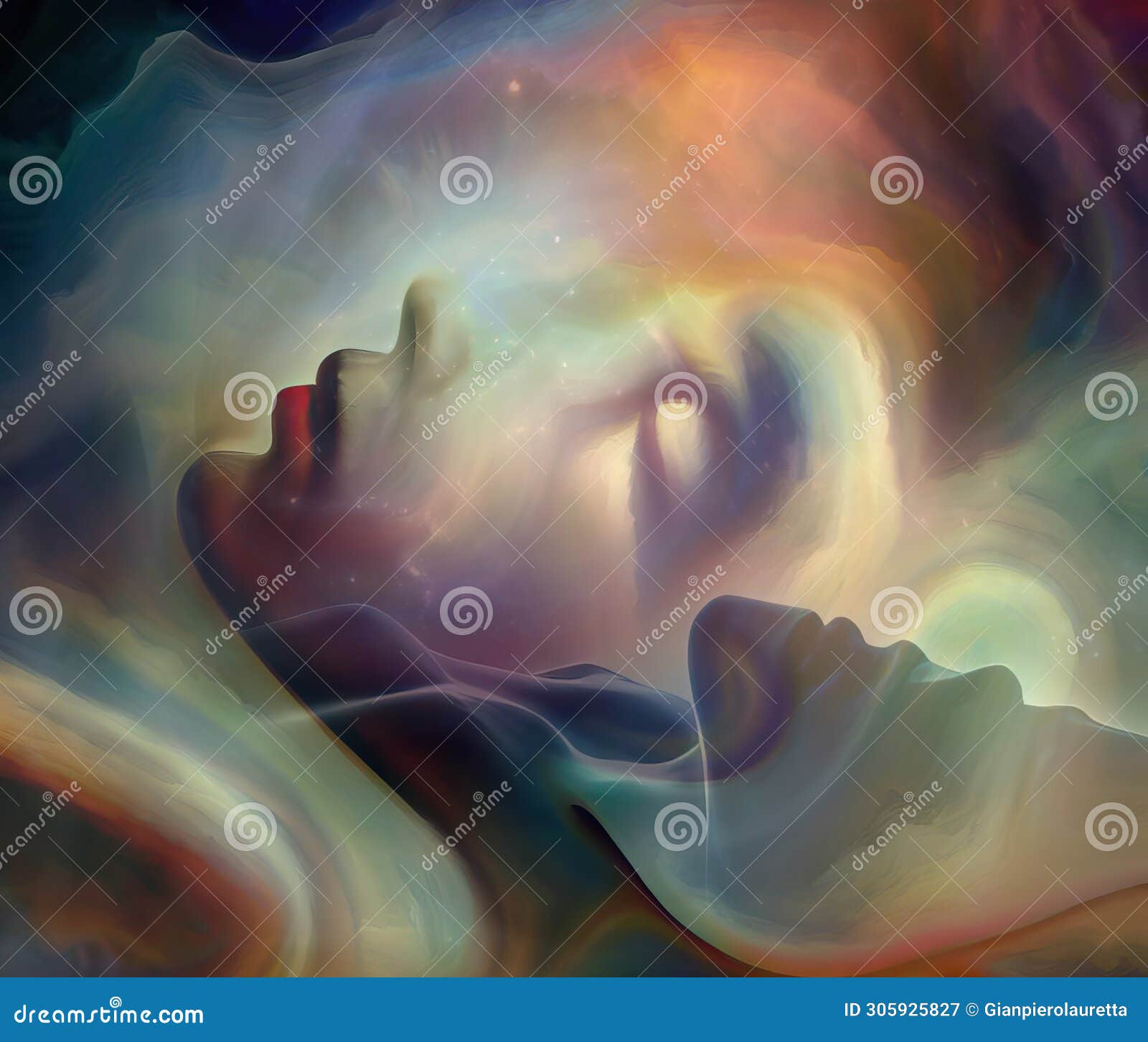 A Dream Representation of the Unconscious Stock Illustration ...