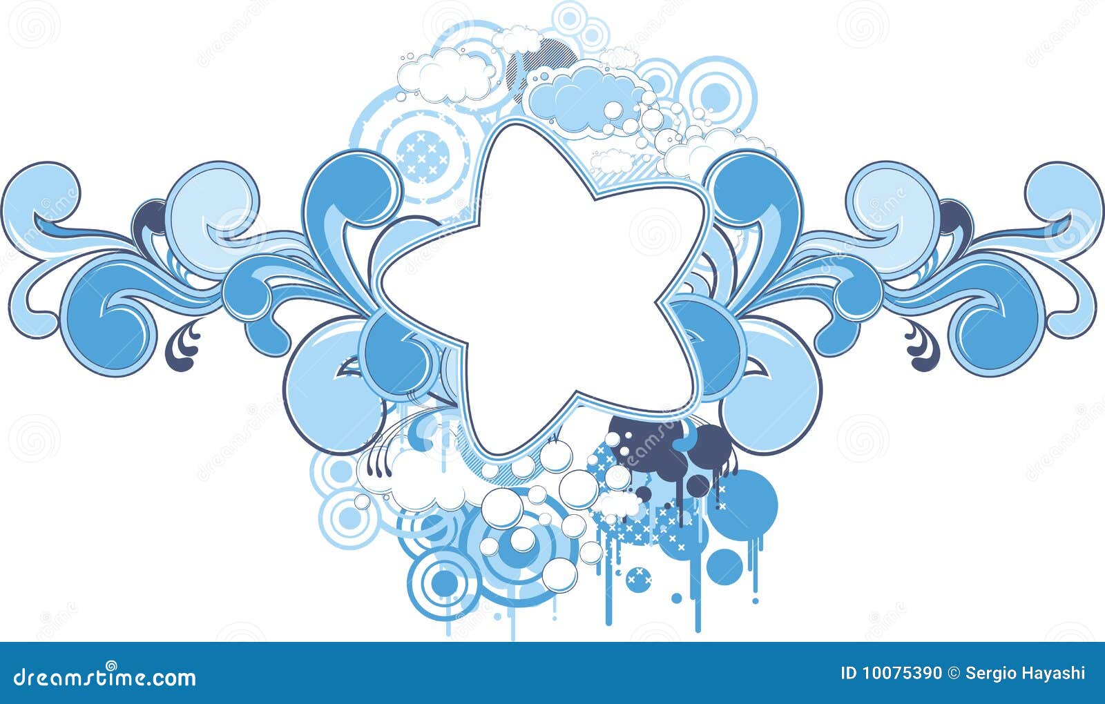 Dream star frame stock vector. Illustration of shapes - 10075390