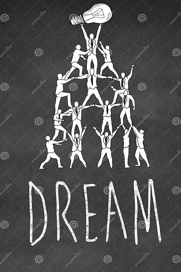 Dream team graphic stock illustration. Illustration of graphic - 78068913