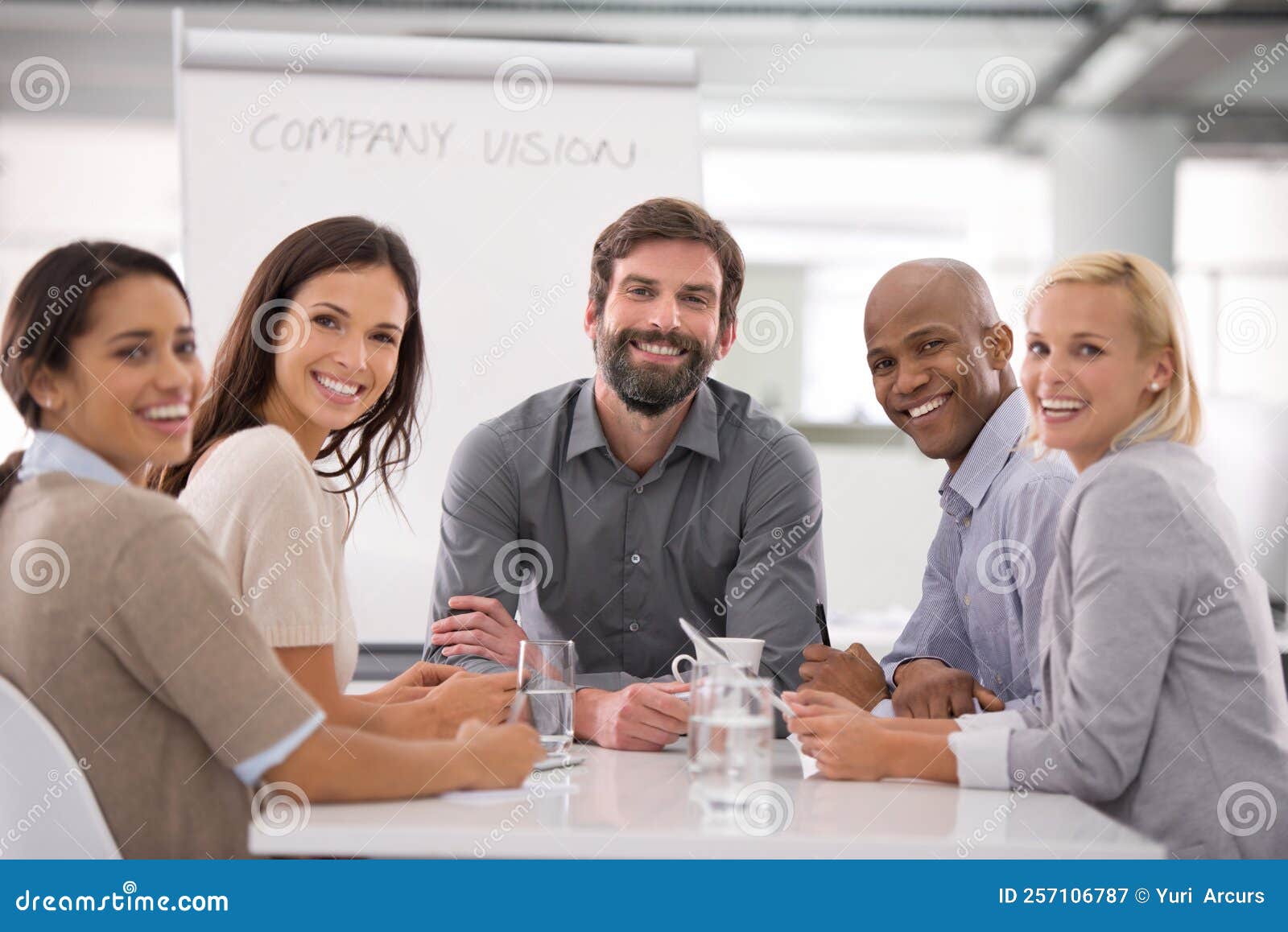 Dream Team. a Group of Businesspeople in the Boardroom. Stock Image ...