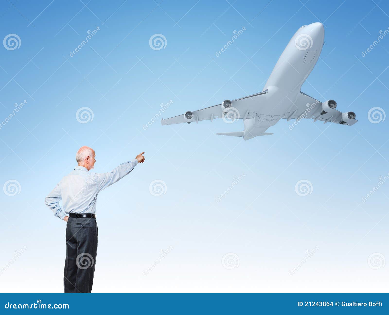 Dream to fly stock photo. Image of standing, horizontal - 21243864