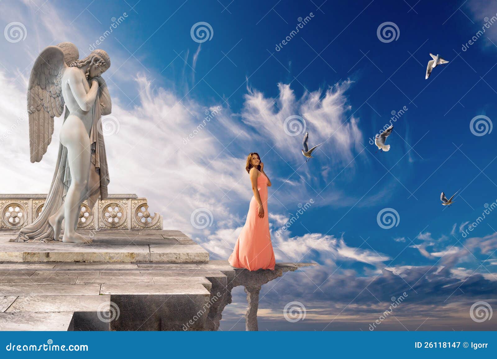 Dream to fly. stock image. Image of bizarre, harmony - 26118147