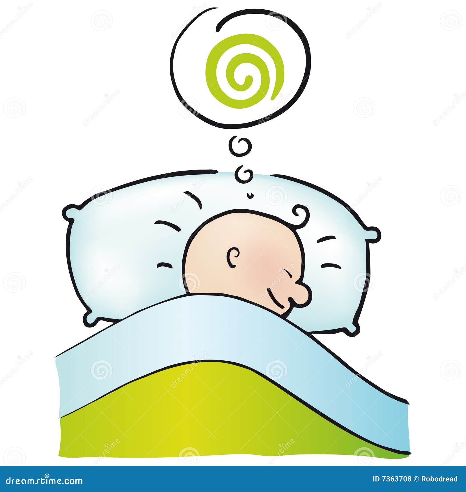 Dream (vector) stock vector. Illustration of baby, time - 7363708