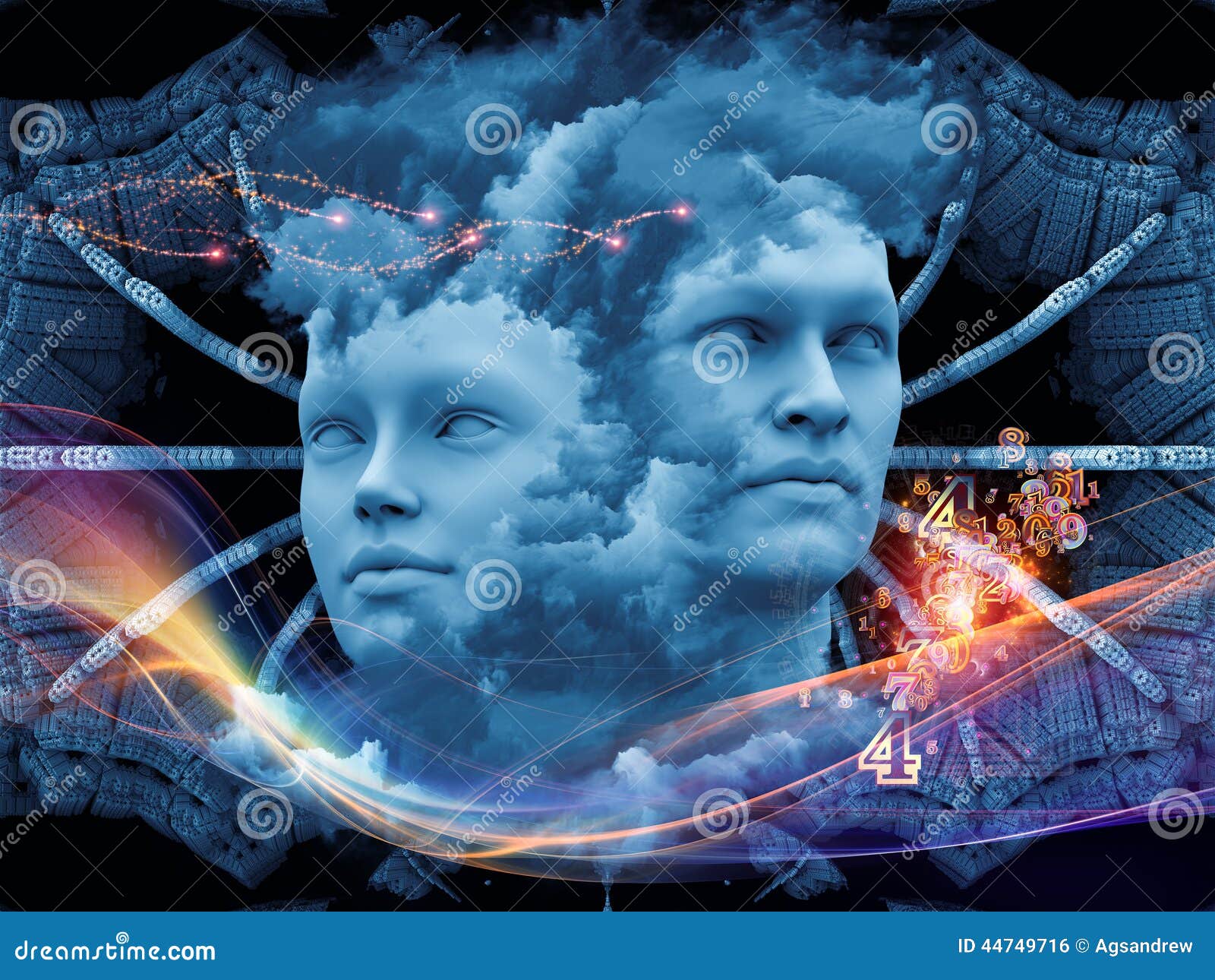 Dream Visualization stock illustration. Illustration of magic - 44749716