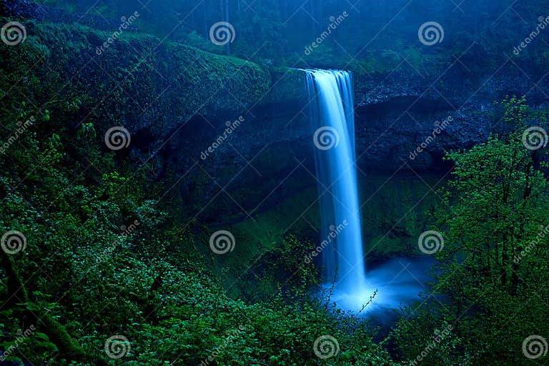 Dream Waterfall stock photo. Image of forest, fantasy - 19750468