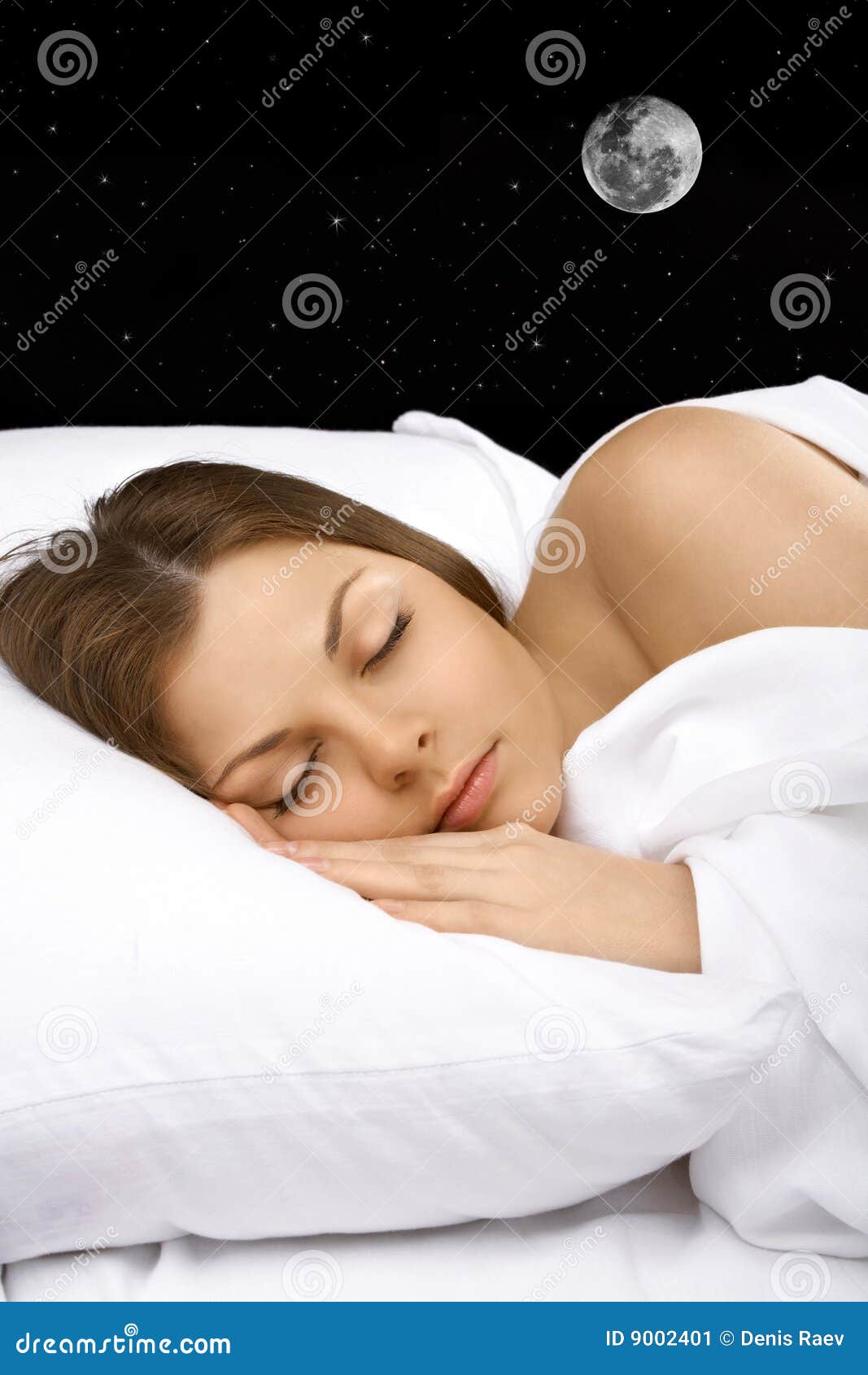 Dream of the woman stock image. Image of cheek, beauty - 9002401