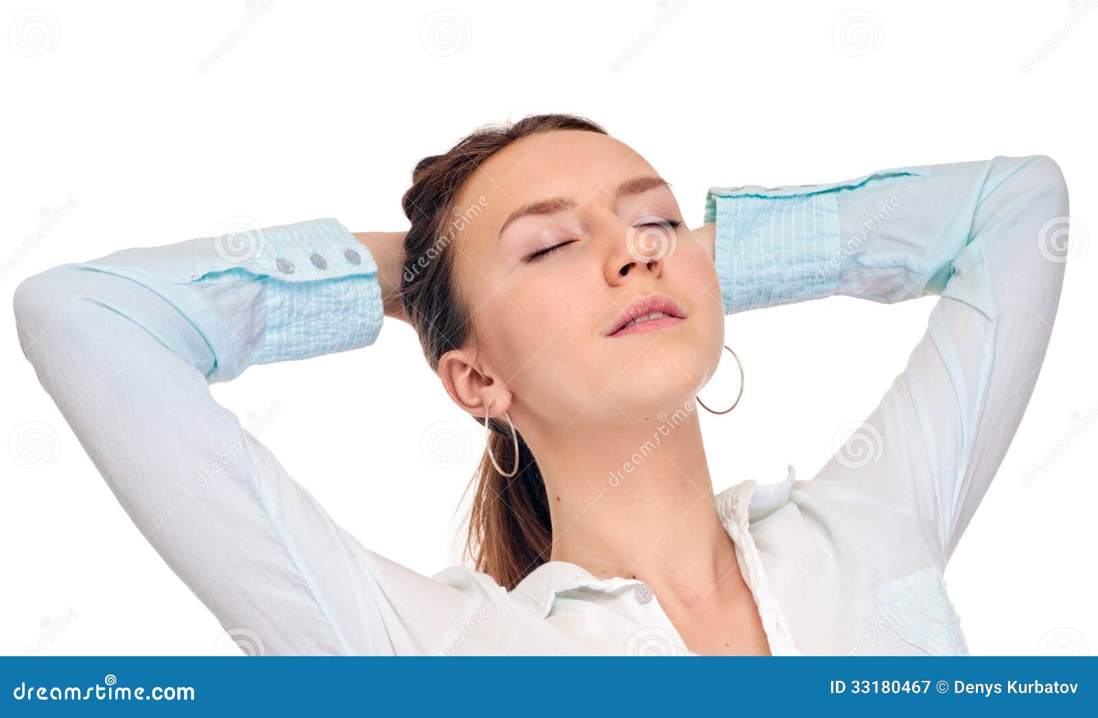 Dream of woman stock image. Image of beautiful, face - 33180467