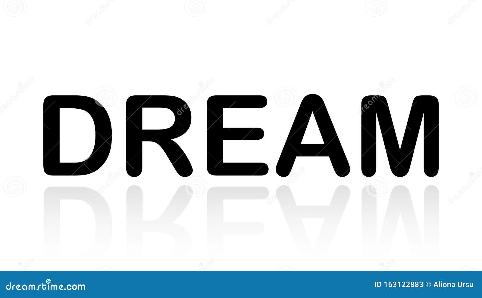 Dream word vector design stock vector. Illustration of poster - 163122883