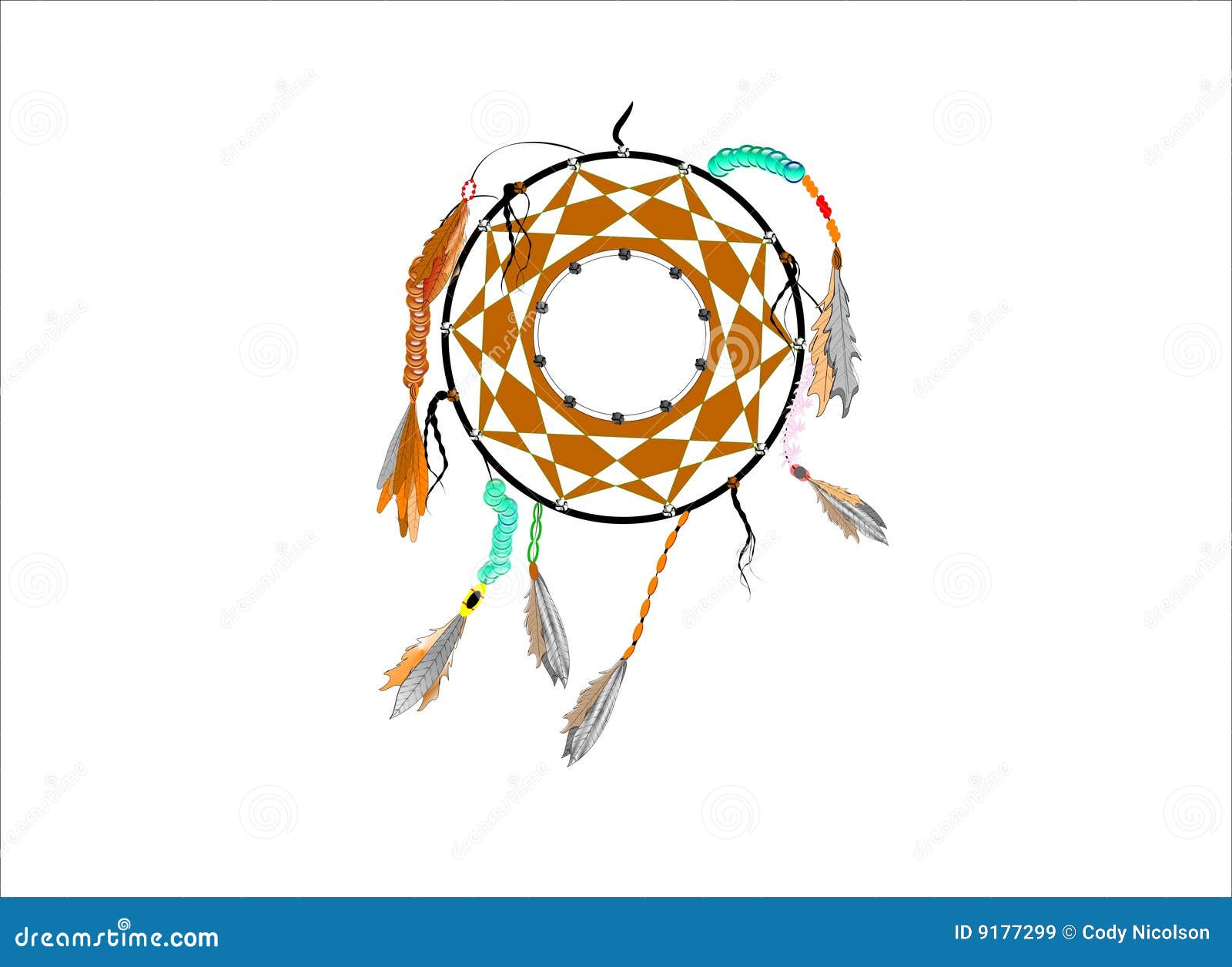 Dreamcatcher stock illustration. Illustration of folklore - 9177299