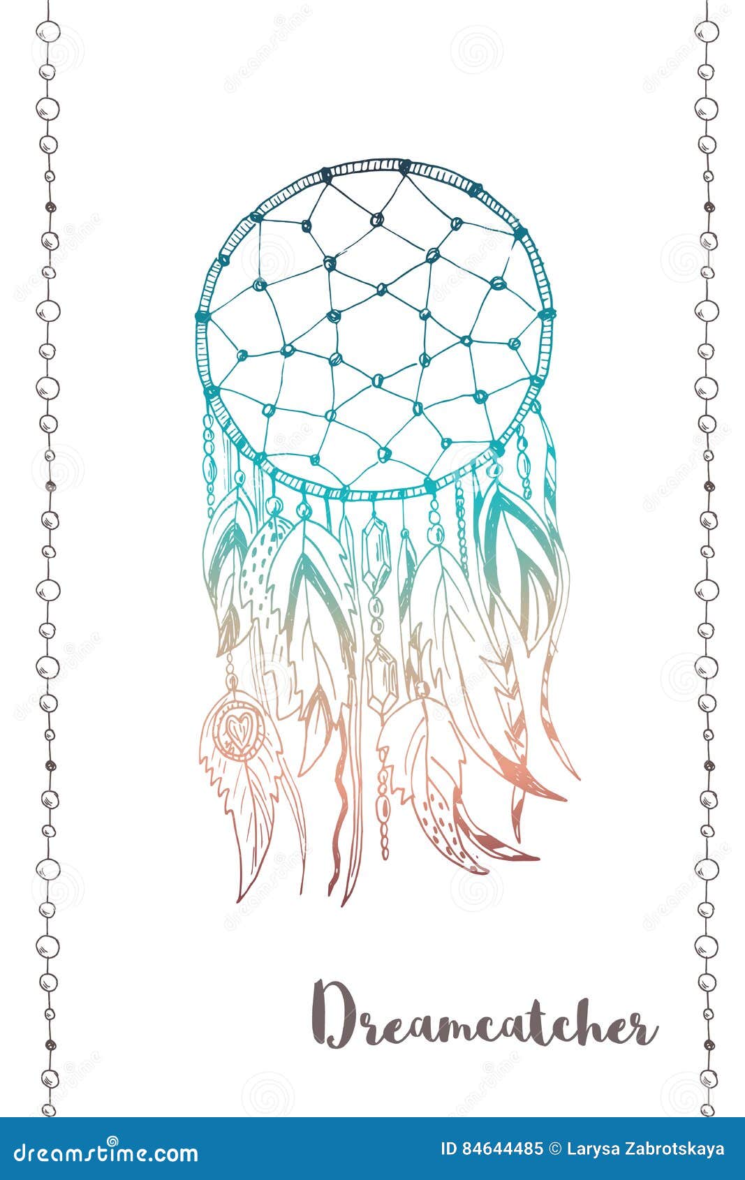 Dreamcatcher Tradicional Del Símbolo De Los Indios Americanos ...