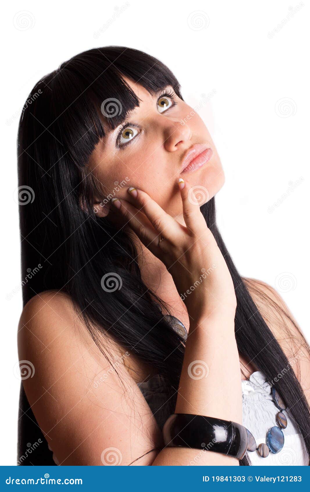 Dreaming Beautiful Woman Stock Image Image Of Adult 19841303