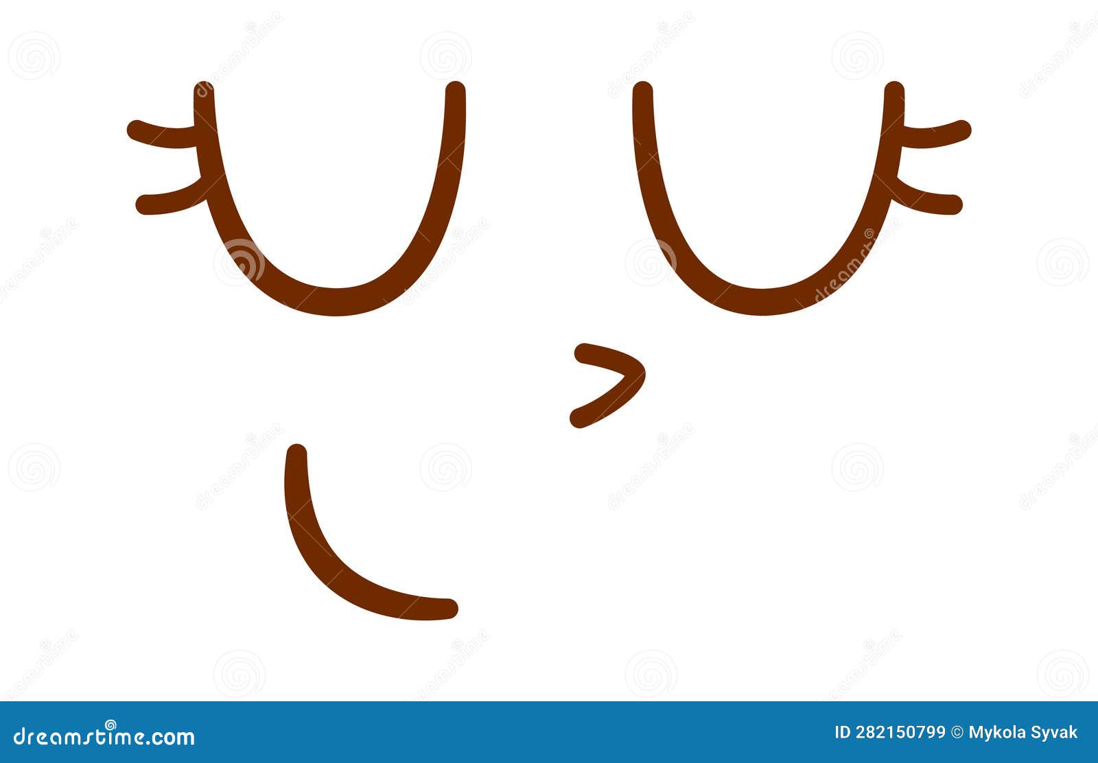 Dreaming Character Face stock vector. Illustration of cartoon - 282150799