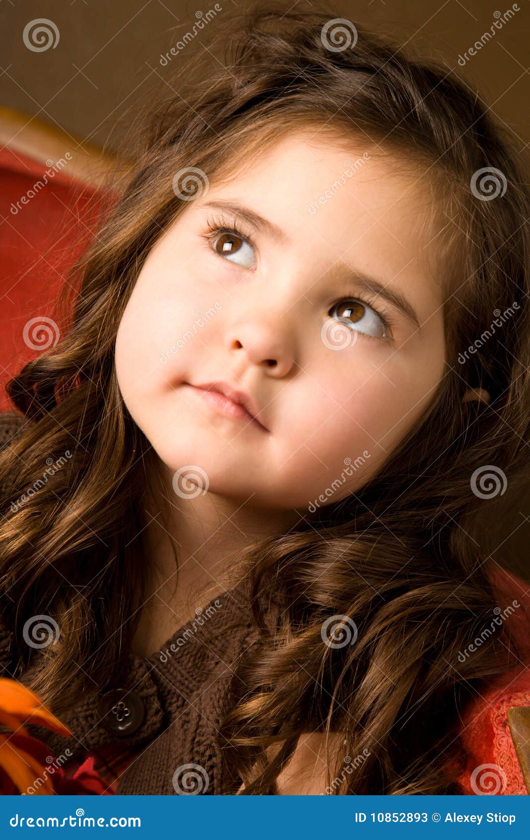 Dreaming child stock image. Image of looking, happy, closeup - 10852893