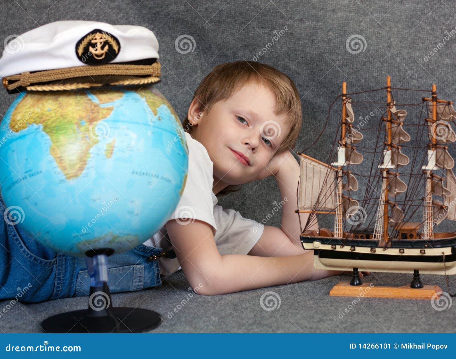 Dreaming child stock image. Image of cute, earth, people - 14266101
