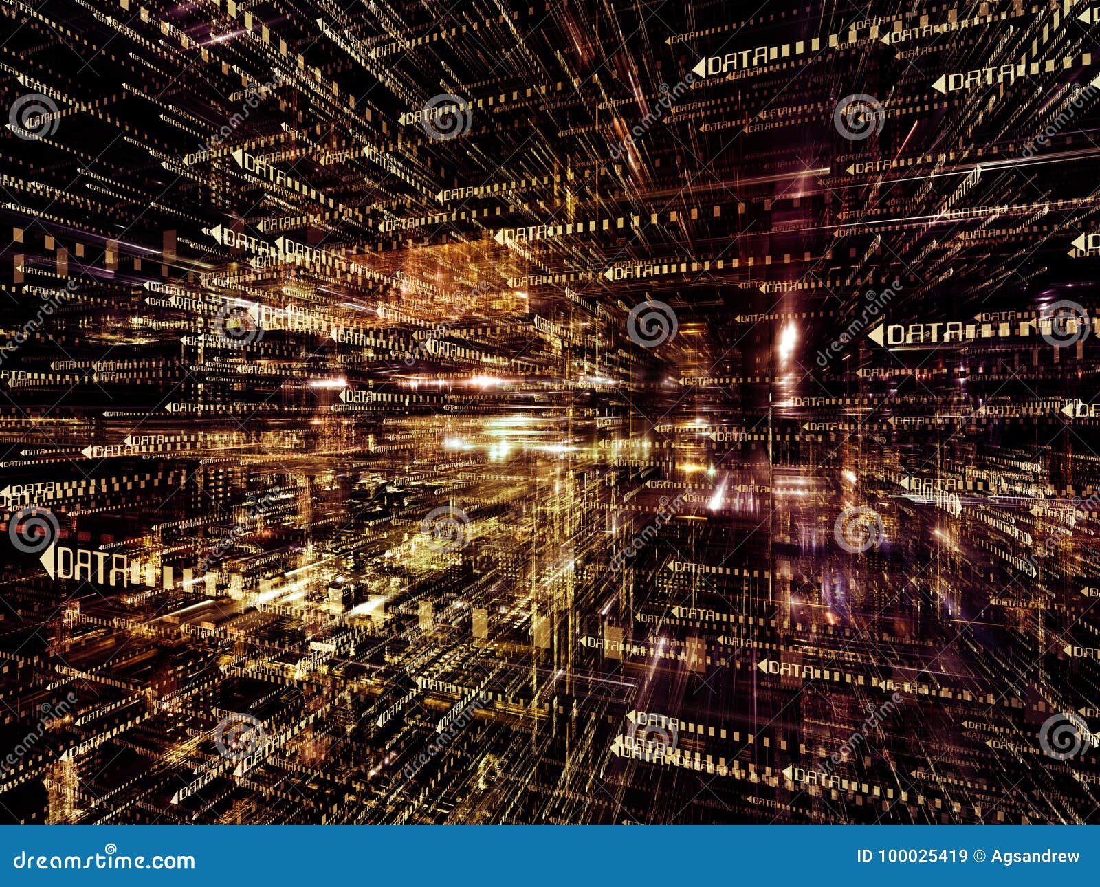 Dreaming of Digital World stock illustration. Illustration of math ...