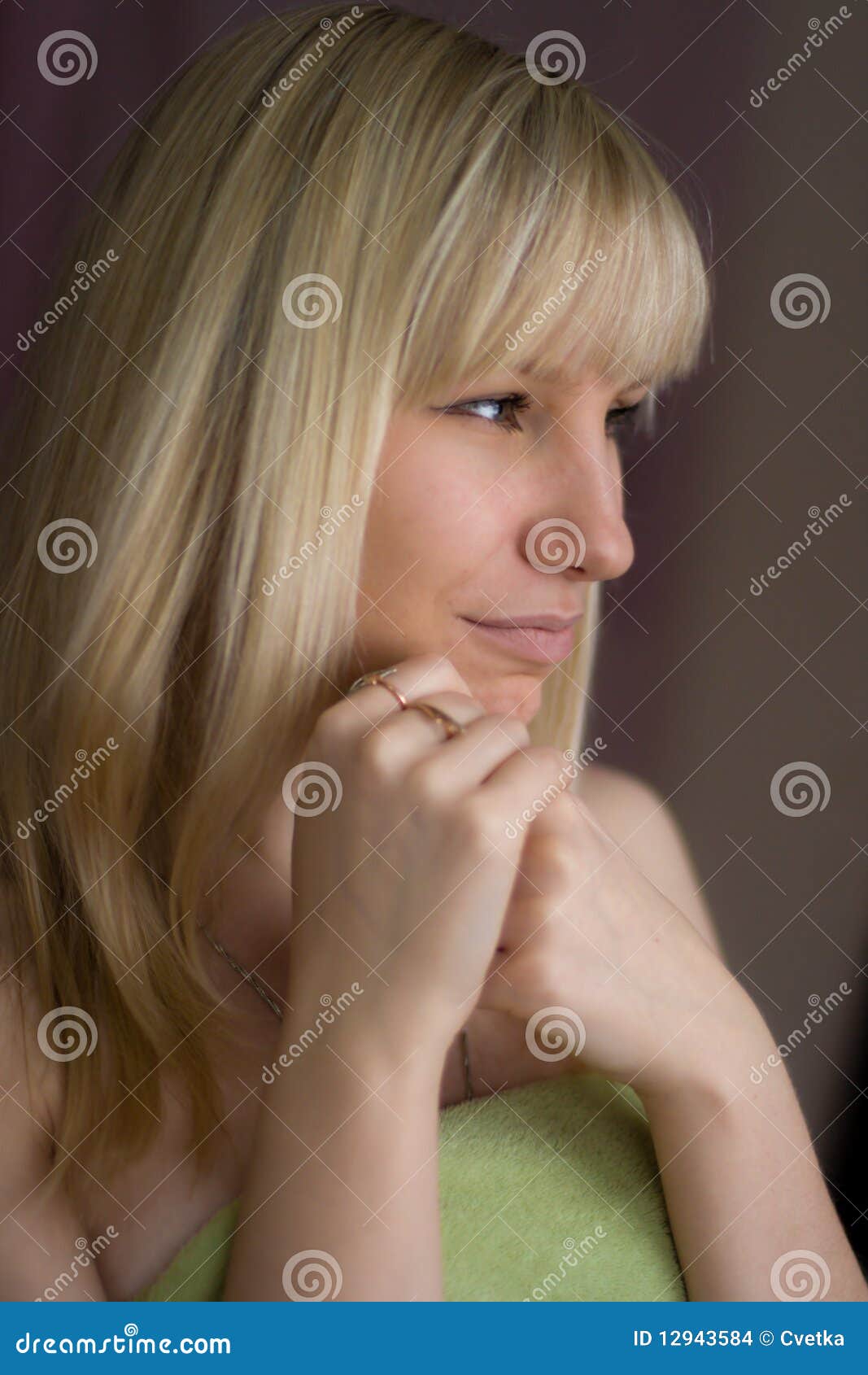 Dreaming girl stock photo. Image of happiness, expression - 12943584