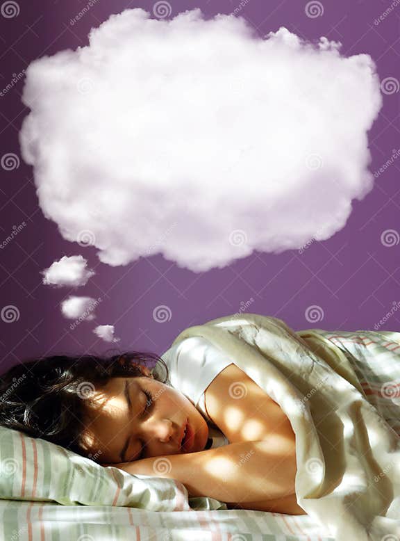 Dreaming Girl stock image. Image of calm, portrait, comfortable - 14856243