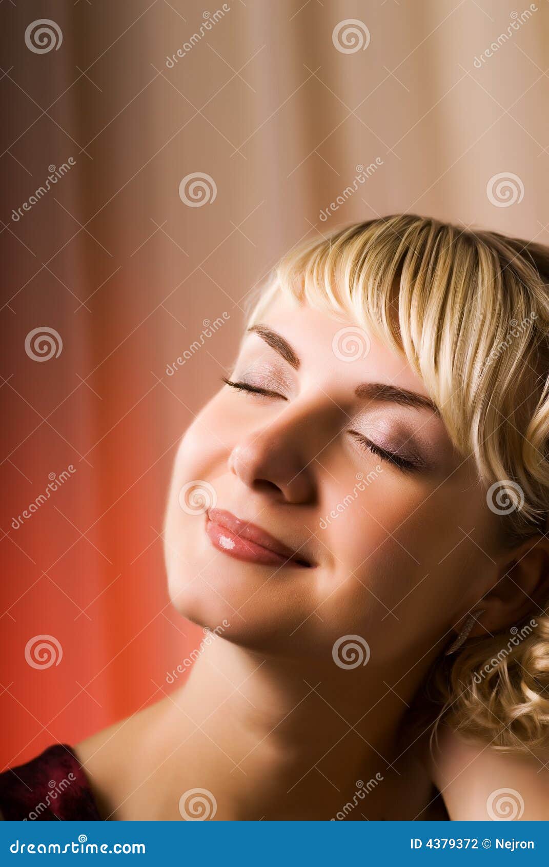Dreaming girl stock photo. Image of healthy, female, closed - 4379372