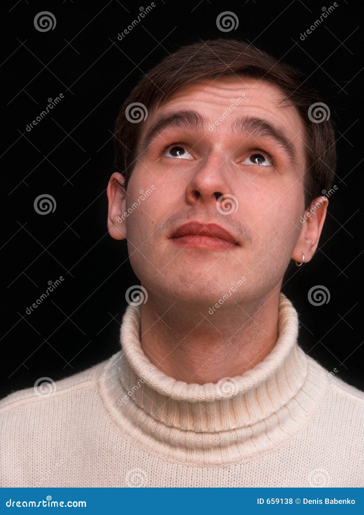 Dreaming Man stock photo. Image of dream, dreaming, beard - 659138