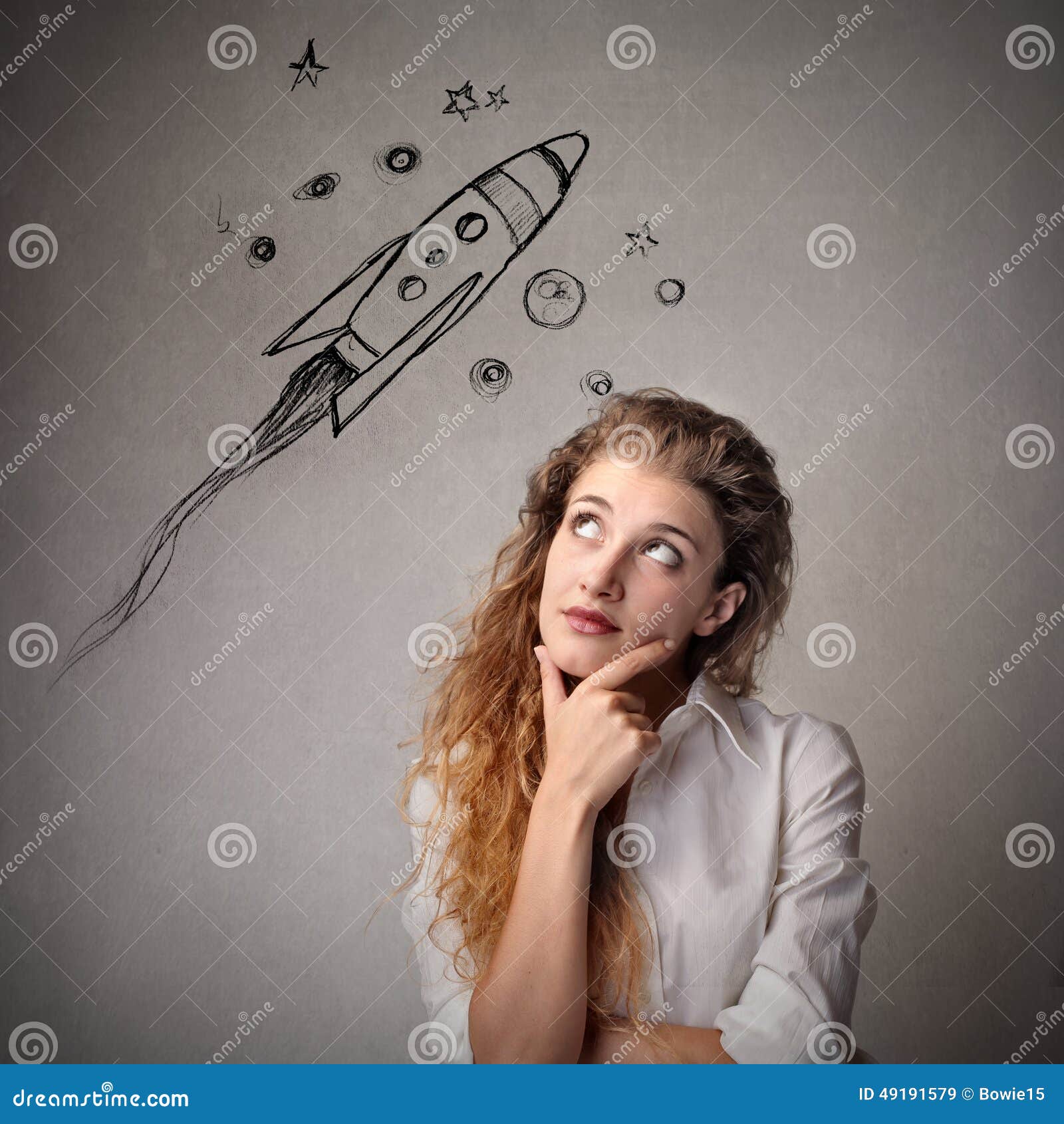 Dreaming of outer space stock image. Image of outer, travel - 49191579