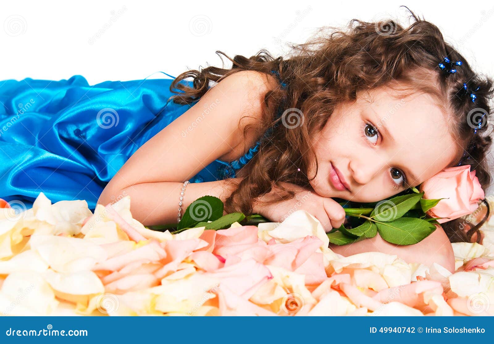 The dreaming princess stock photo. Image of brown, smiling - 49940742