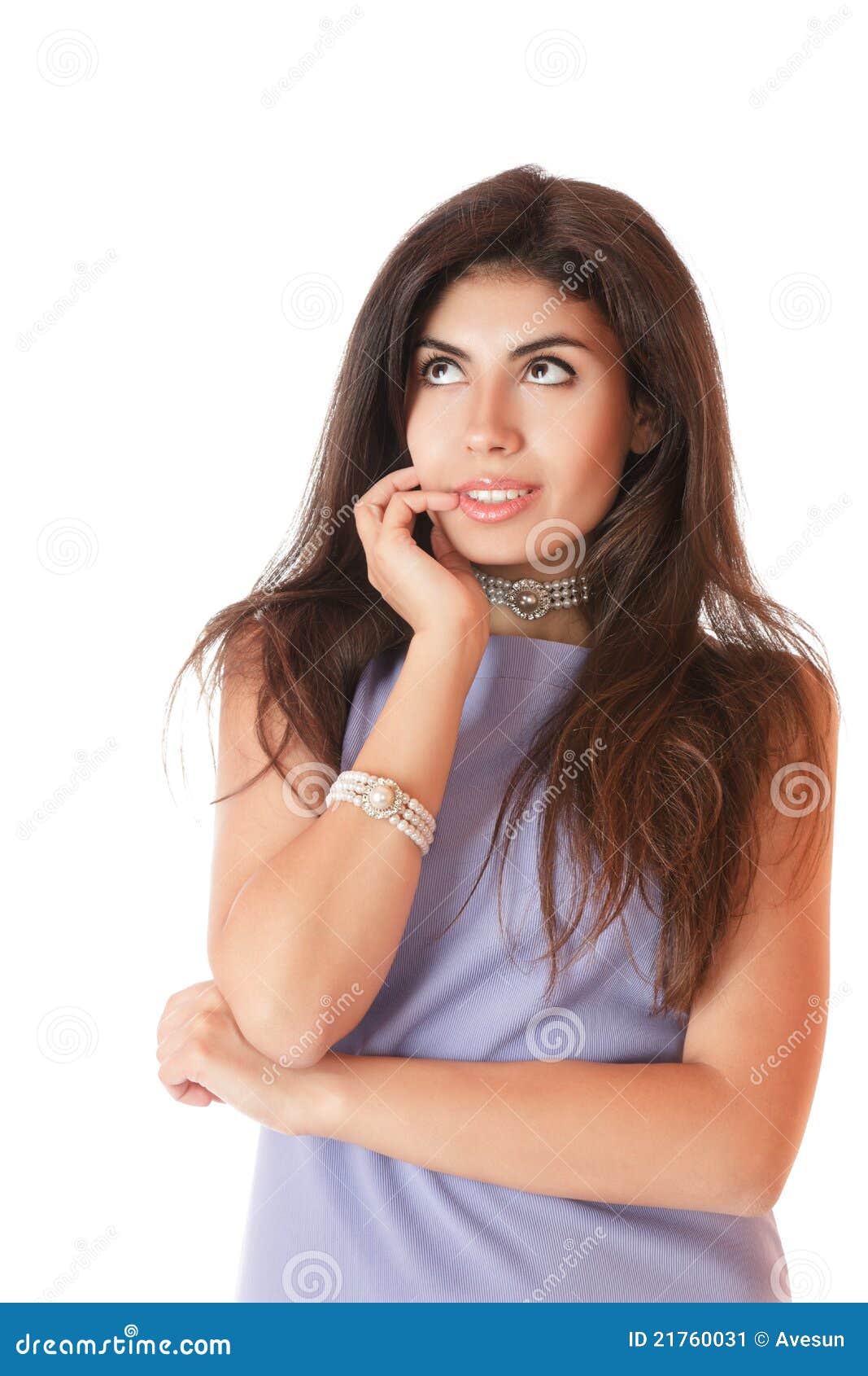 Dreaming woman stock image. Image of attractive, beautiful - 21760031