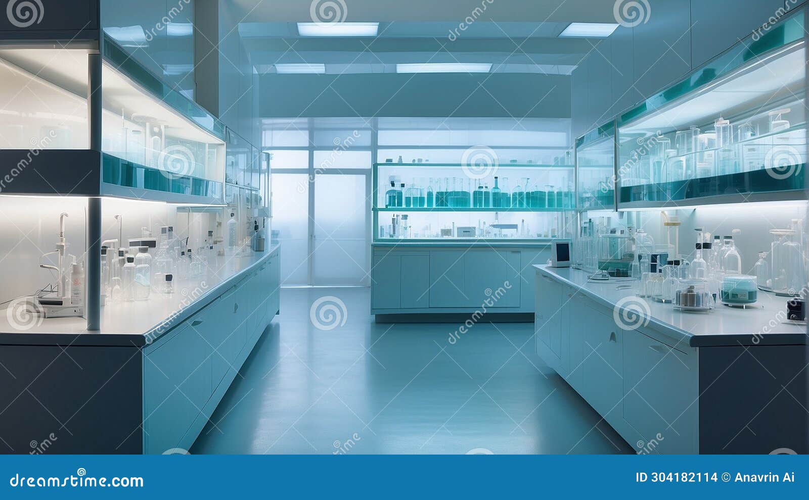 An Ultra-modern Genetic Modification Lab. AI Generated Stock ...