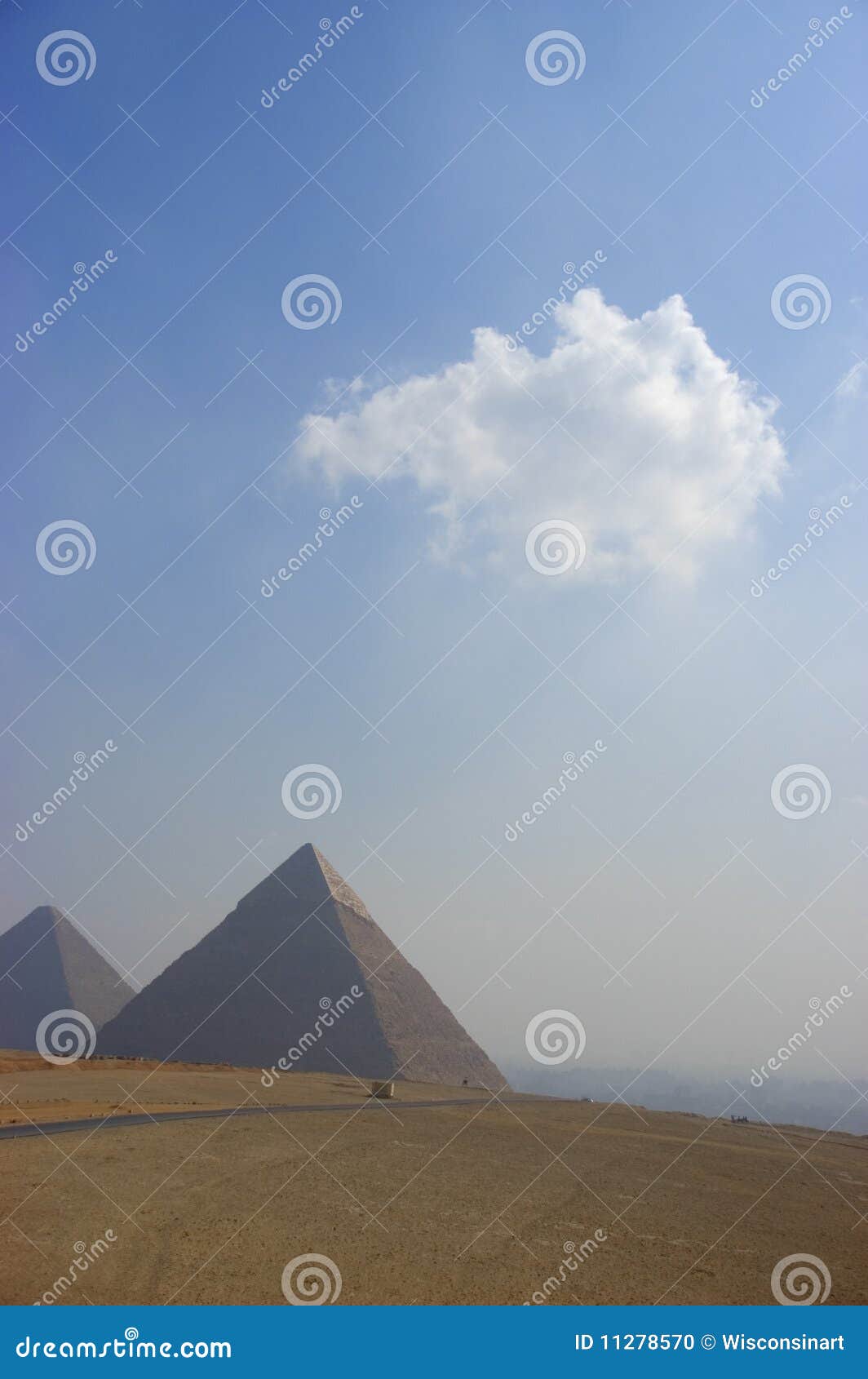 Dreamlike Scene of the Great Pyramid at Giza Stock Photo - Image of ...