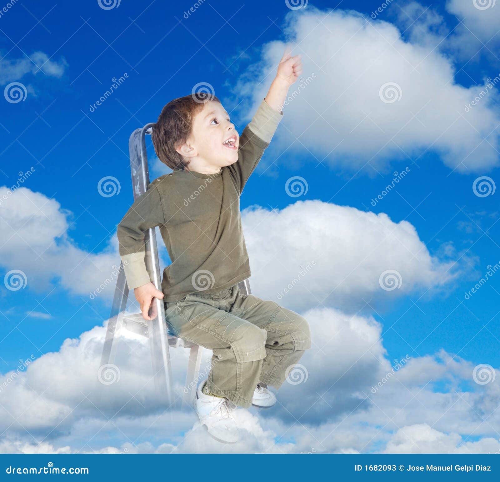 Dreams become real stock image. Image of natural, blue - 1682093