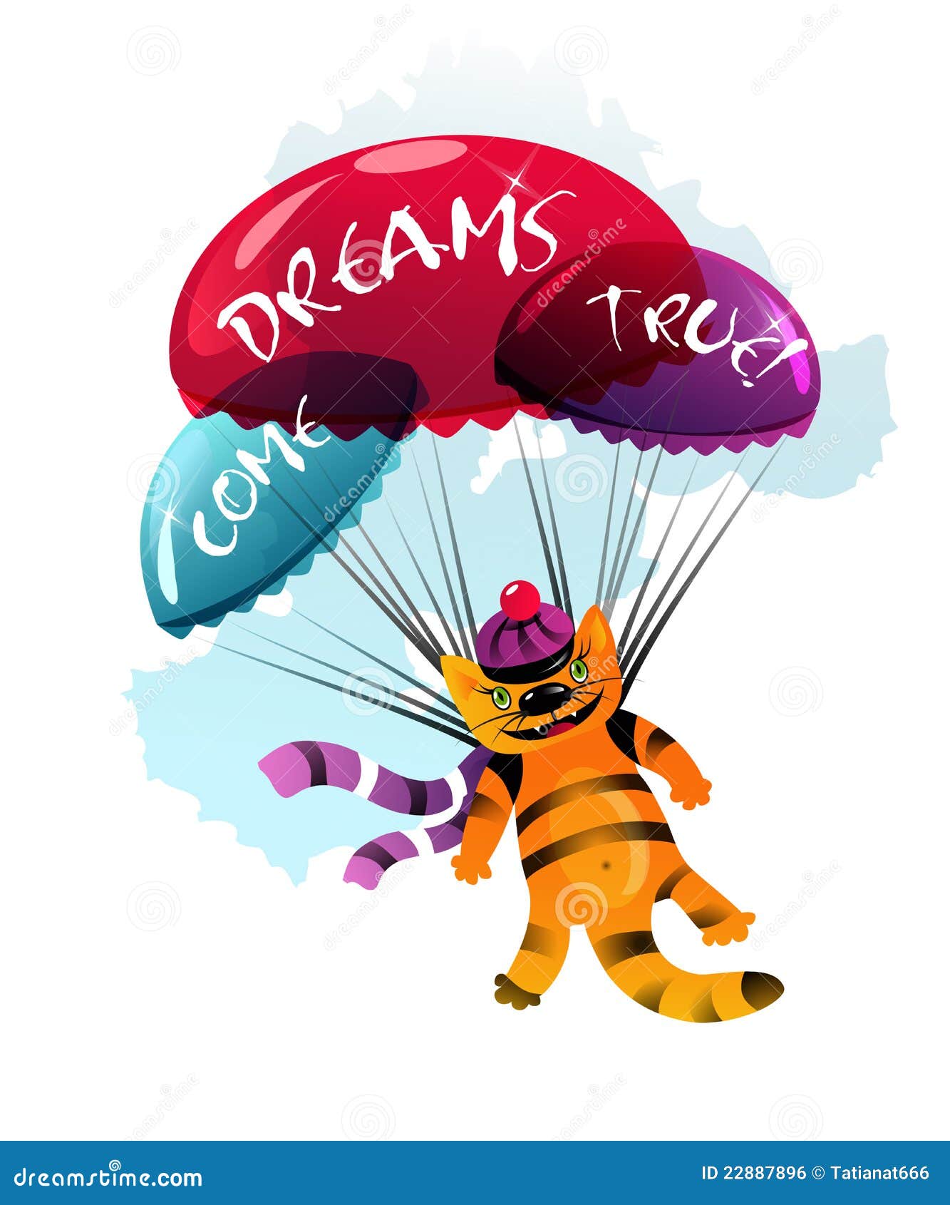 Dreams come true stock vector. Illustration of cartoon - 22887896