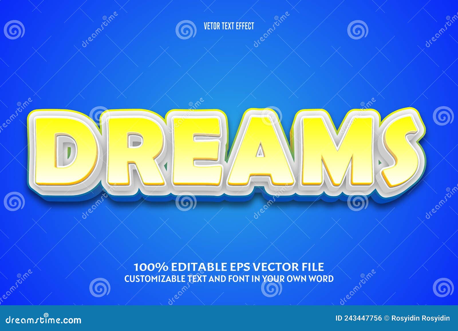 Dreams Font Editable Stock Illustrations – 19 Dreams Font Editable ...