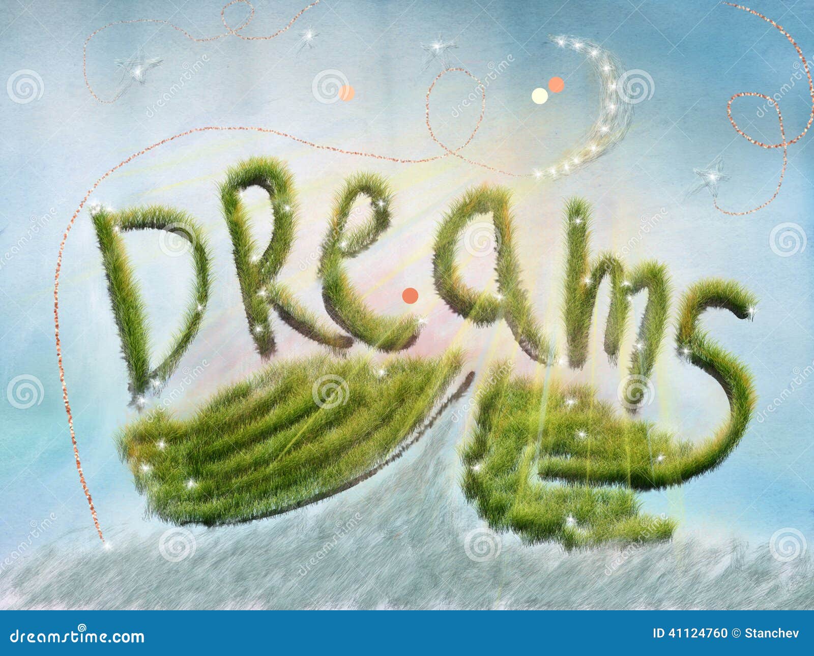 Dreams stock illustration. Illustration of star, time - 41124760