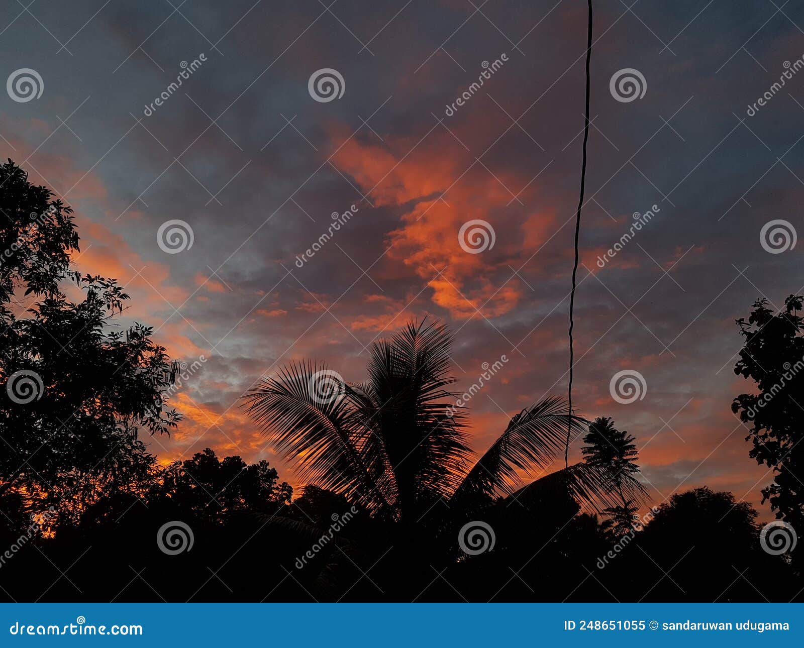 Dreams red sky evening stock image. Image of eveni, dreams - 248651055