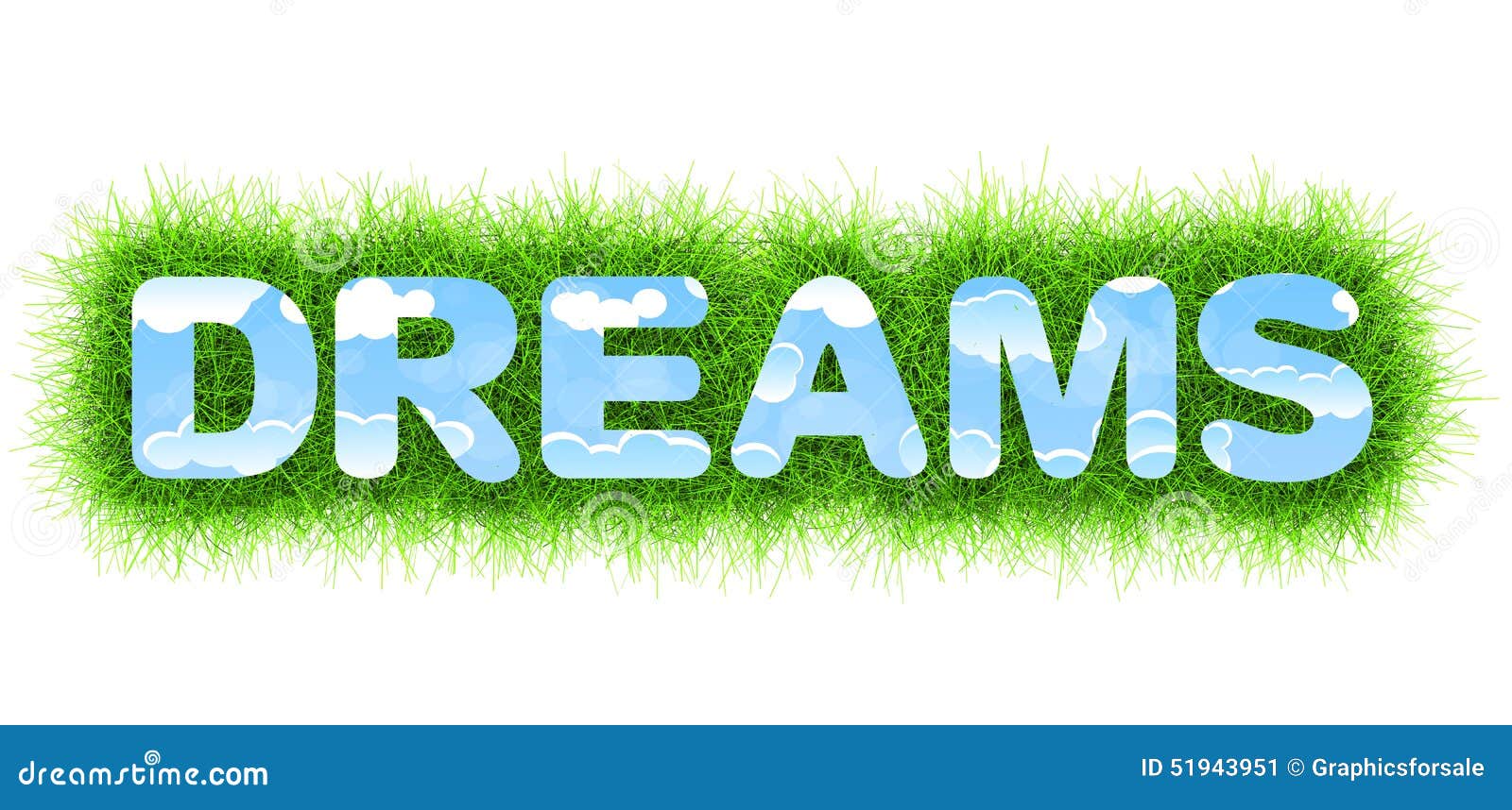 Dreams title stock illustration. Illustration of message - 51943951