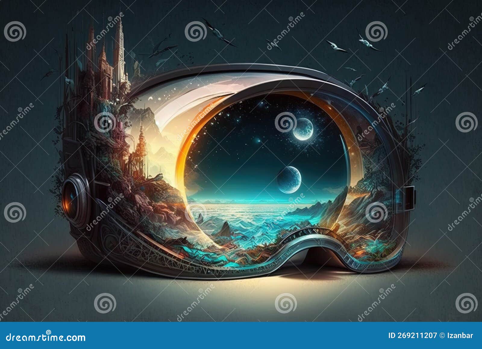 Dreams Visualization Device of the Future Illustration Generative Ai ...