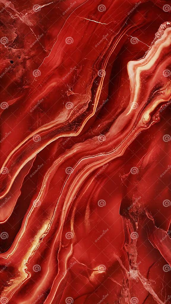 Smooth Fire Red Marbled Surface Background Stock Illustration ...