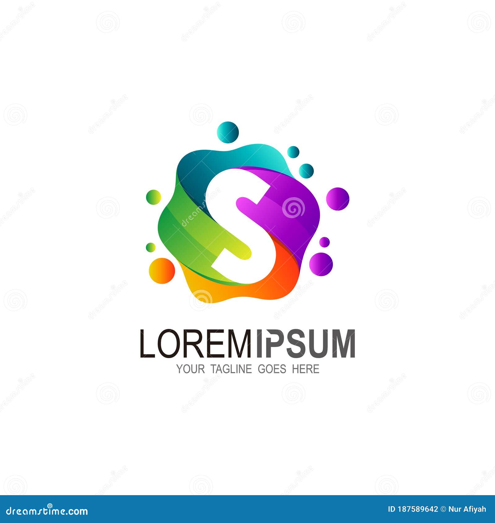Colorful, S Logo with Colorful Design Illustration, Alphabet Icons ...