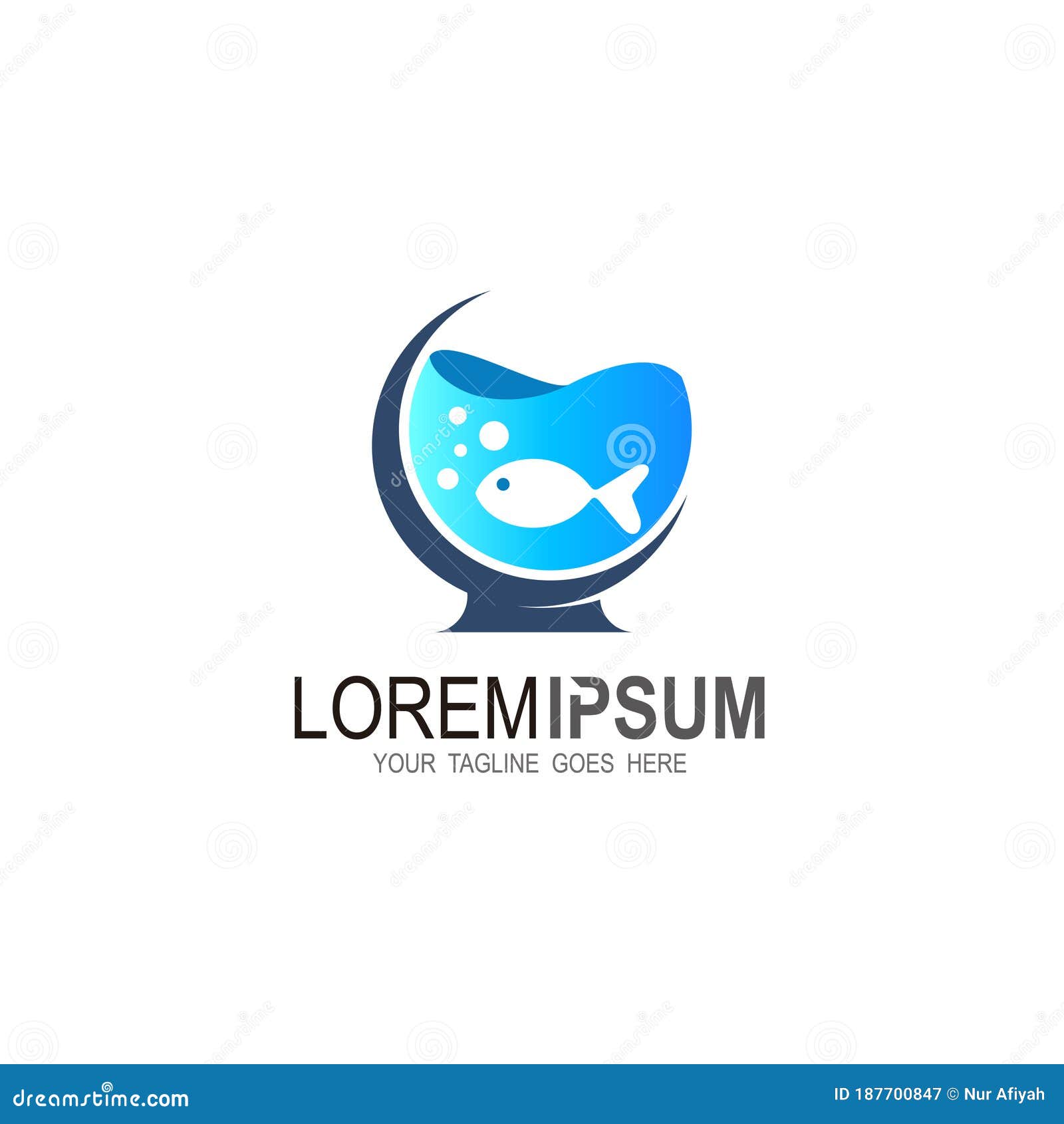 Fish Logo, Aquarium Logo and Fish in it Stock Vector - Illustration of ...