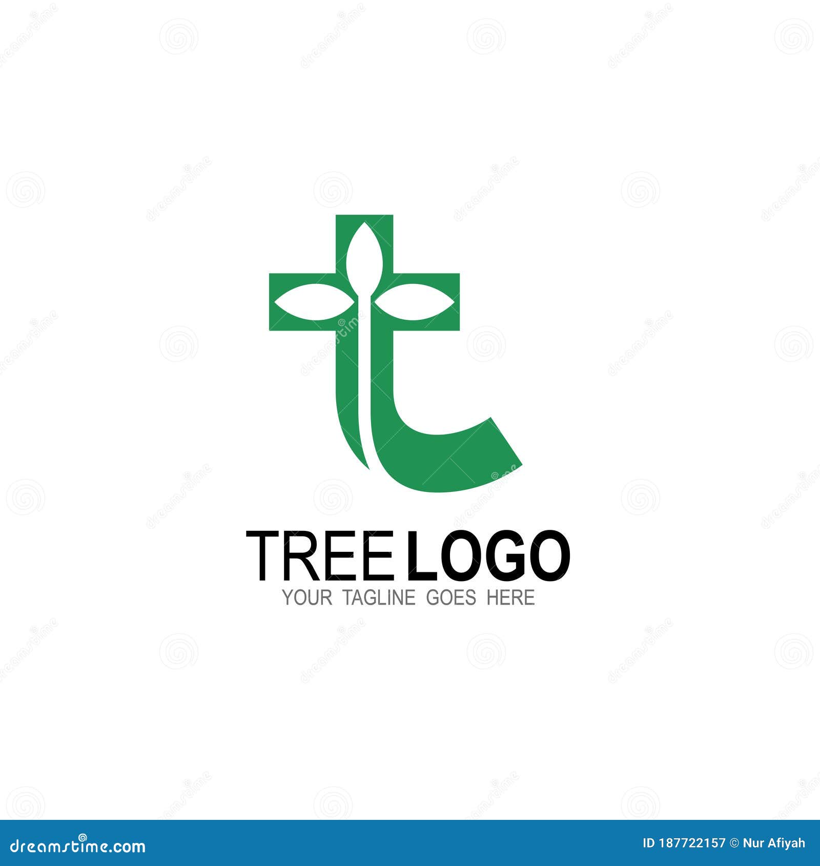 Letter T Tree Logo with Green Trees that Grow Rapidly for All Your ...