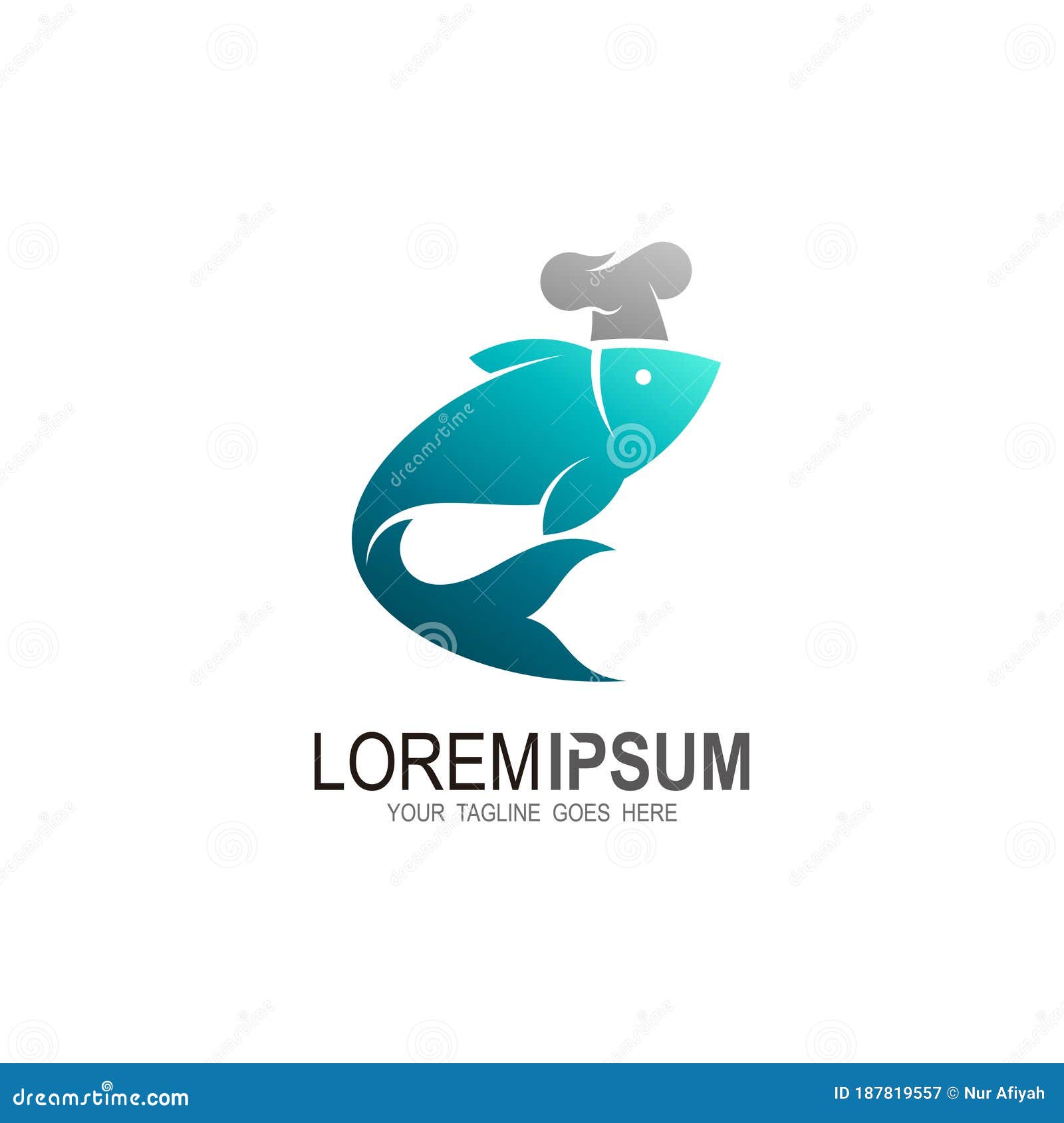 Fish Logo with a Chef`s Hat Stock Vector - Illustration of character ...