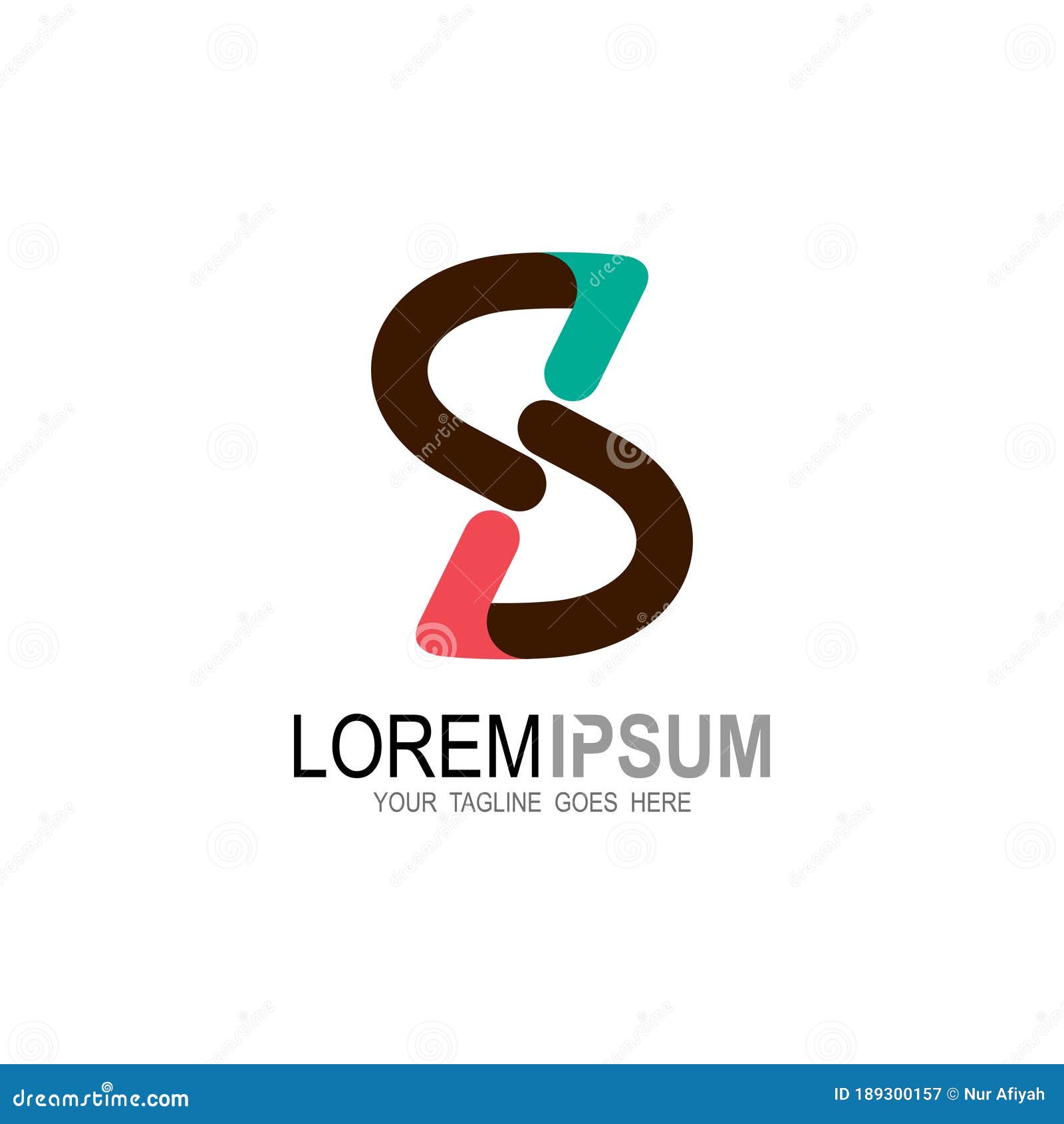 Letter S with Line Design Template Stock Vector - Illustration of ...