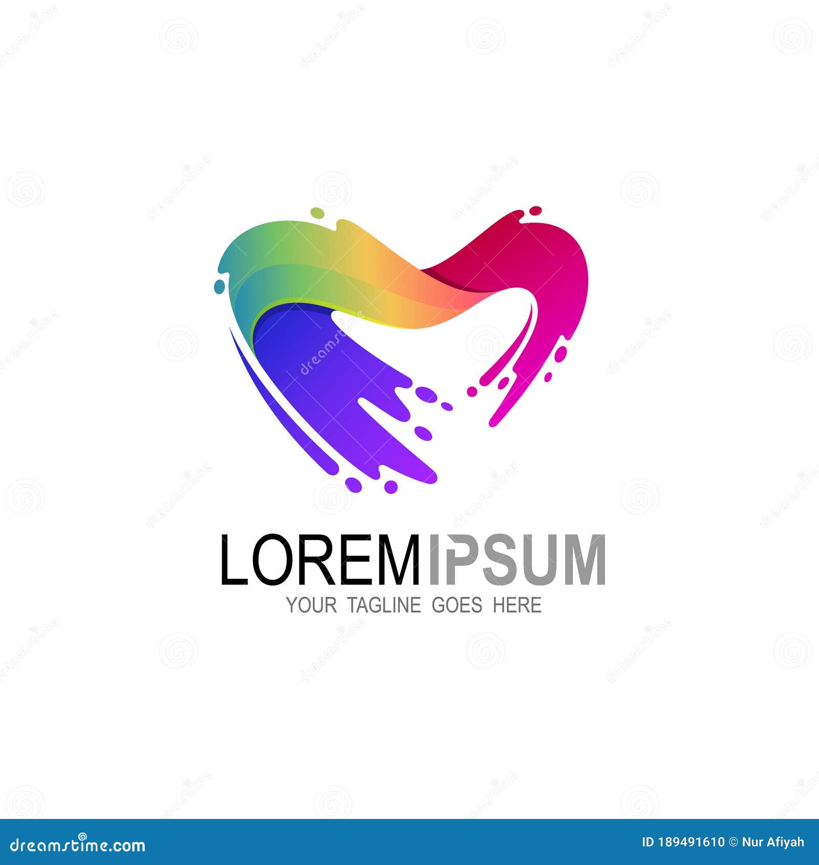 Heart Water Logo Vector, Abstract Liquid Logo Stock Vector ...