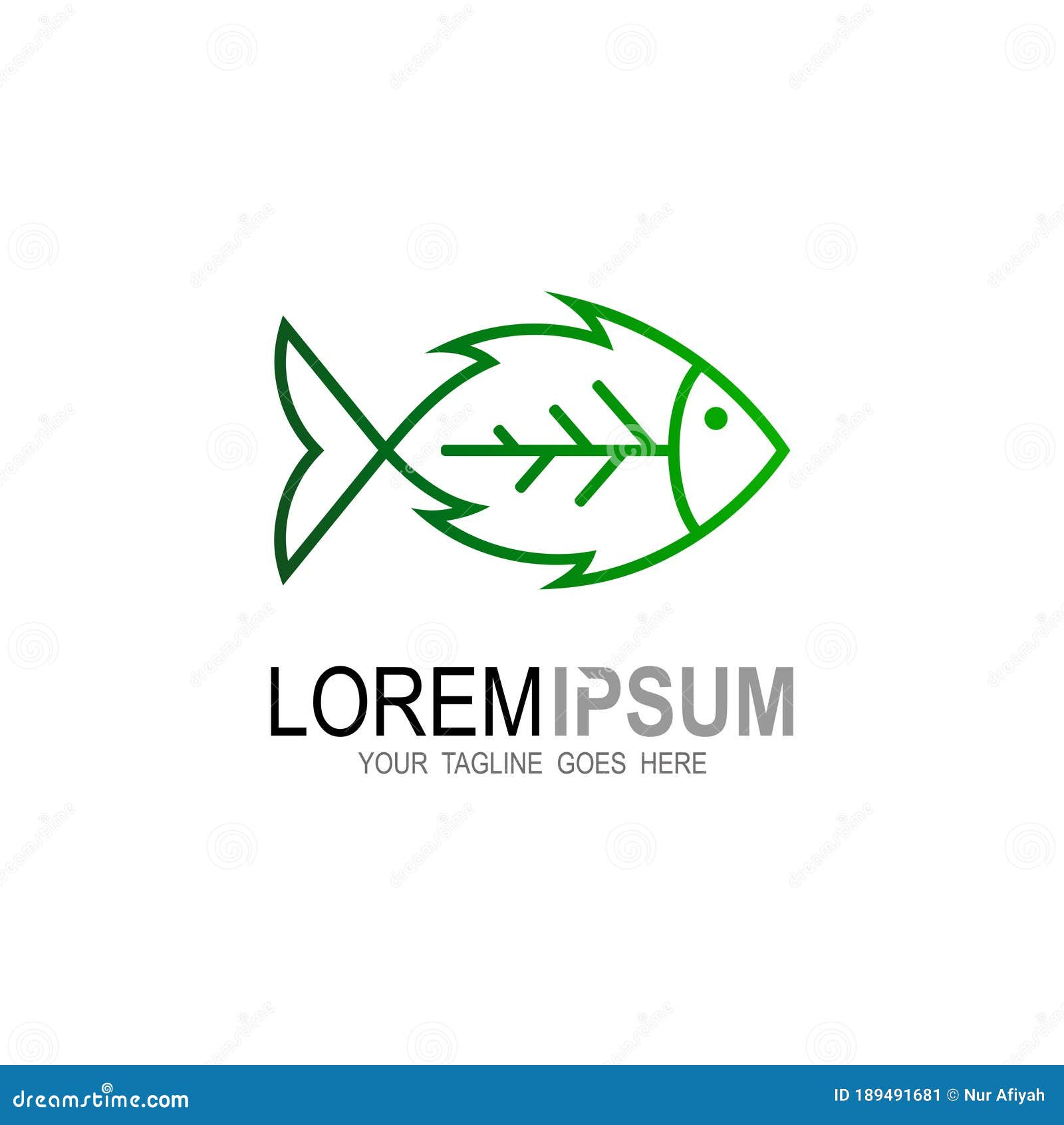 Fish Logo with Leaf Design Nature Stock Vector - Illustration of banner ...