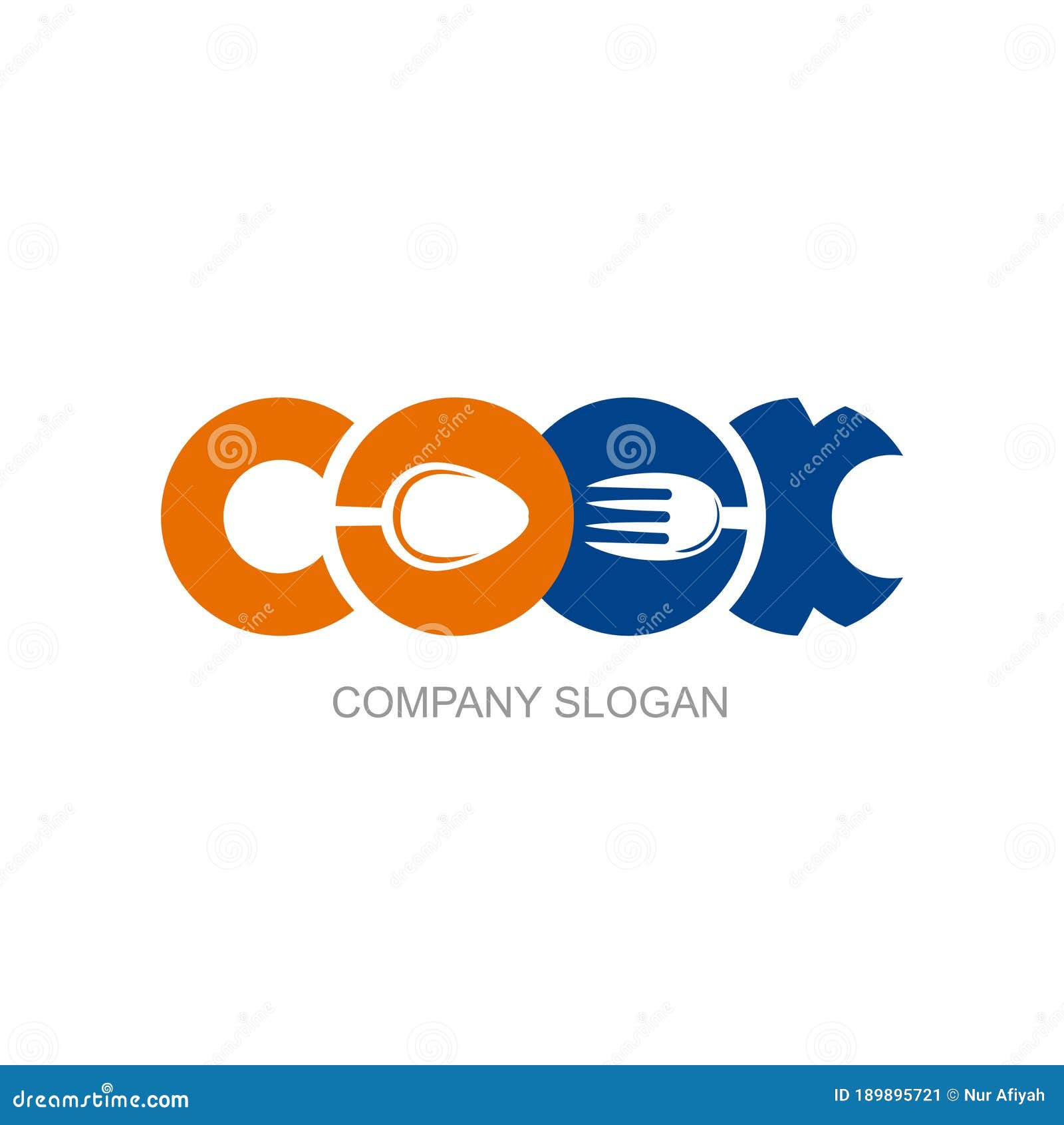 Logo Food Menu with Simple Display Stock Vector - Illustration of brand ...