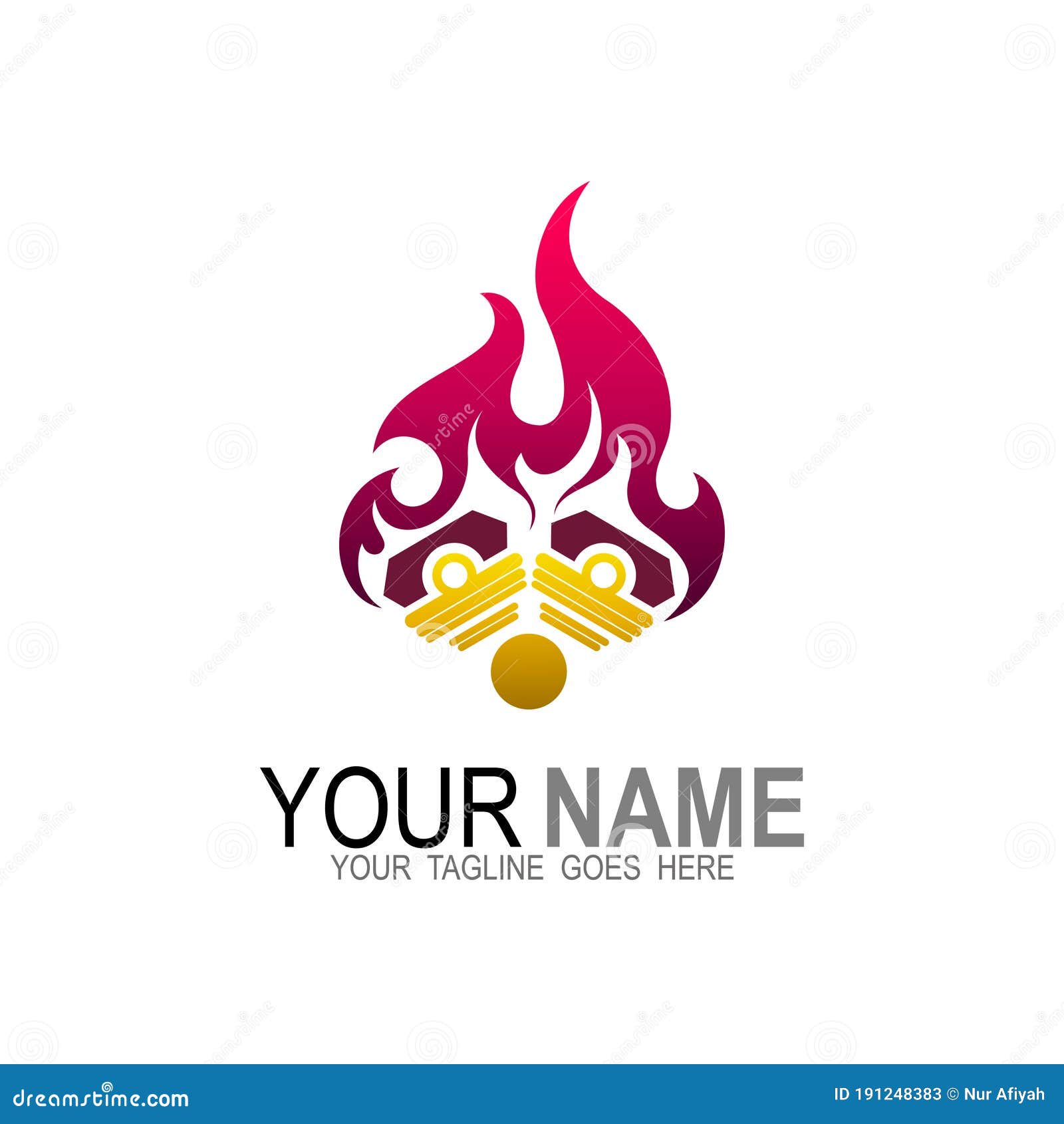 Hot Engine Logo, Mechanic Logo Design Template Stock Vector ...