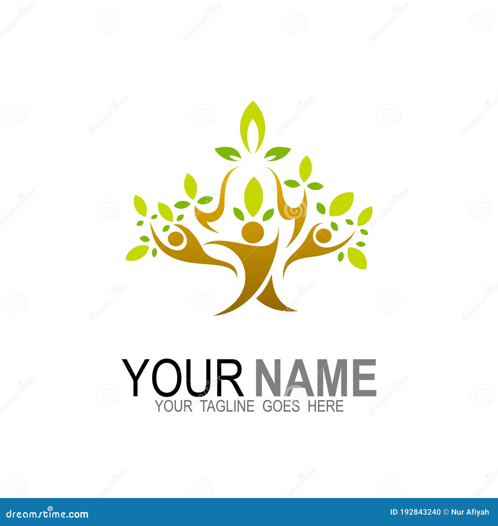 Tree Logo and Social. Charity Icon Stock Vector - Illustration of ...