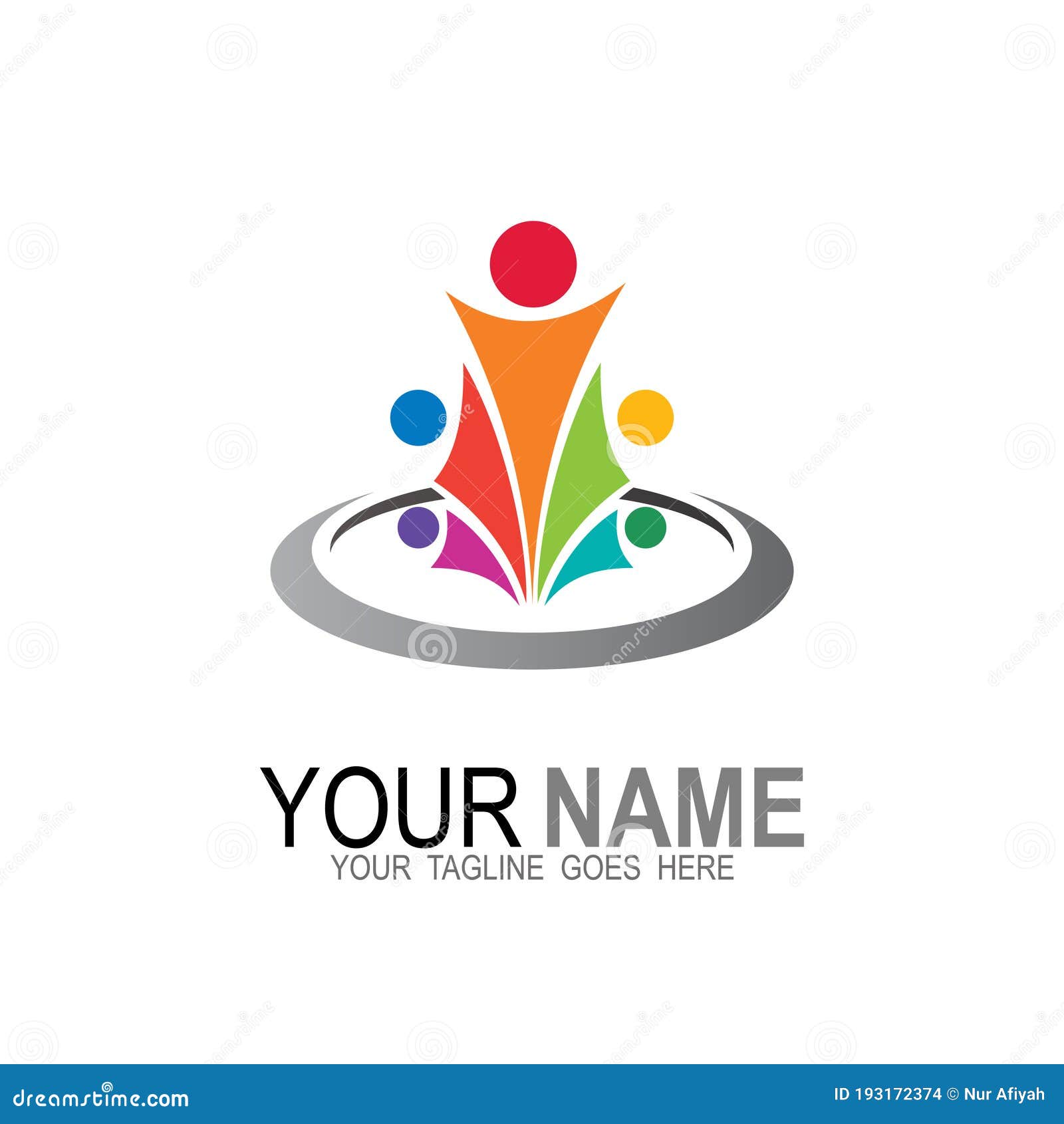 Human Logo, Peace Icon + Social Logo with a Simple Look Stock Vector ...